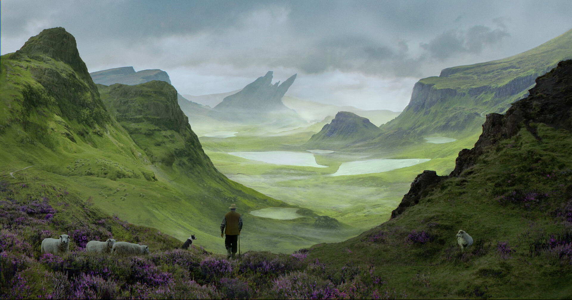 ArtStation - Mountain valley