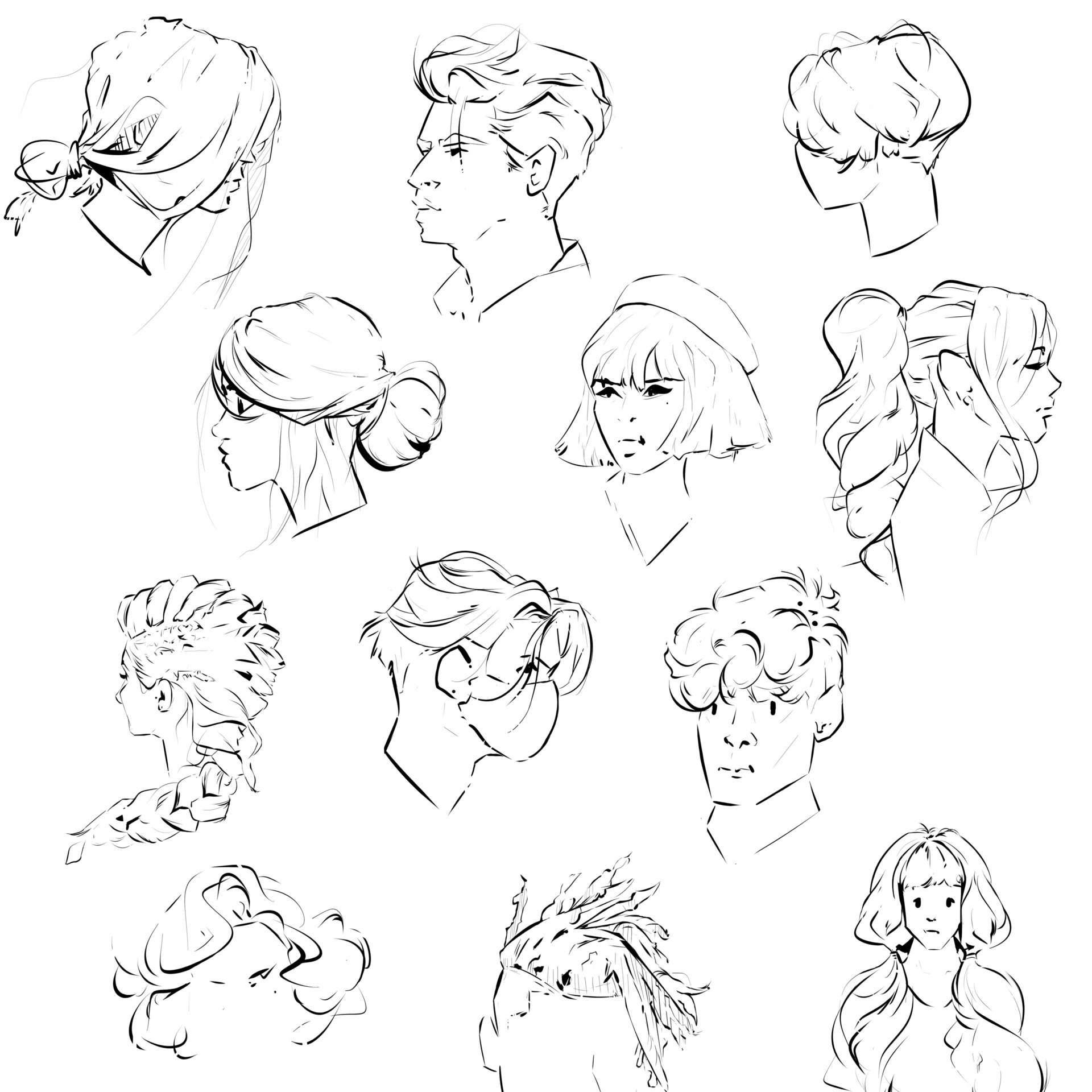 ArtStation - Hair study