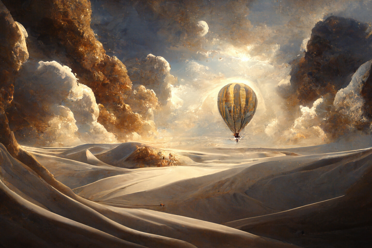 ArtStation - Flying over the sands