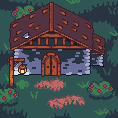 ArtStation - [2D ARPG] Animation - House in the Forest