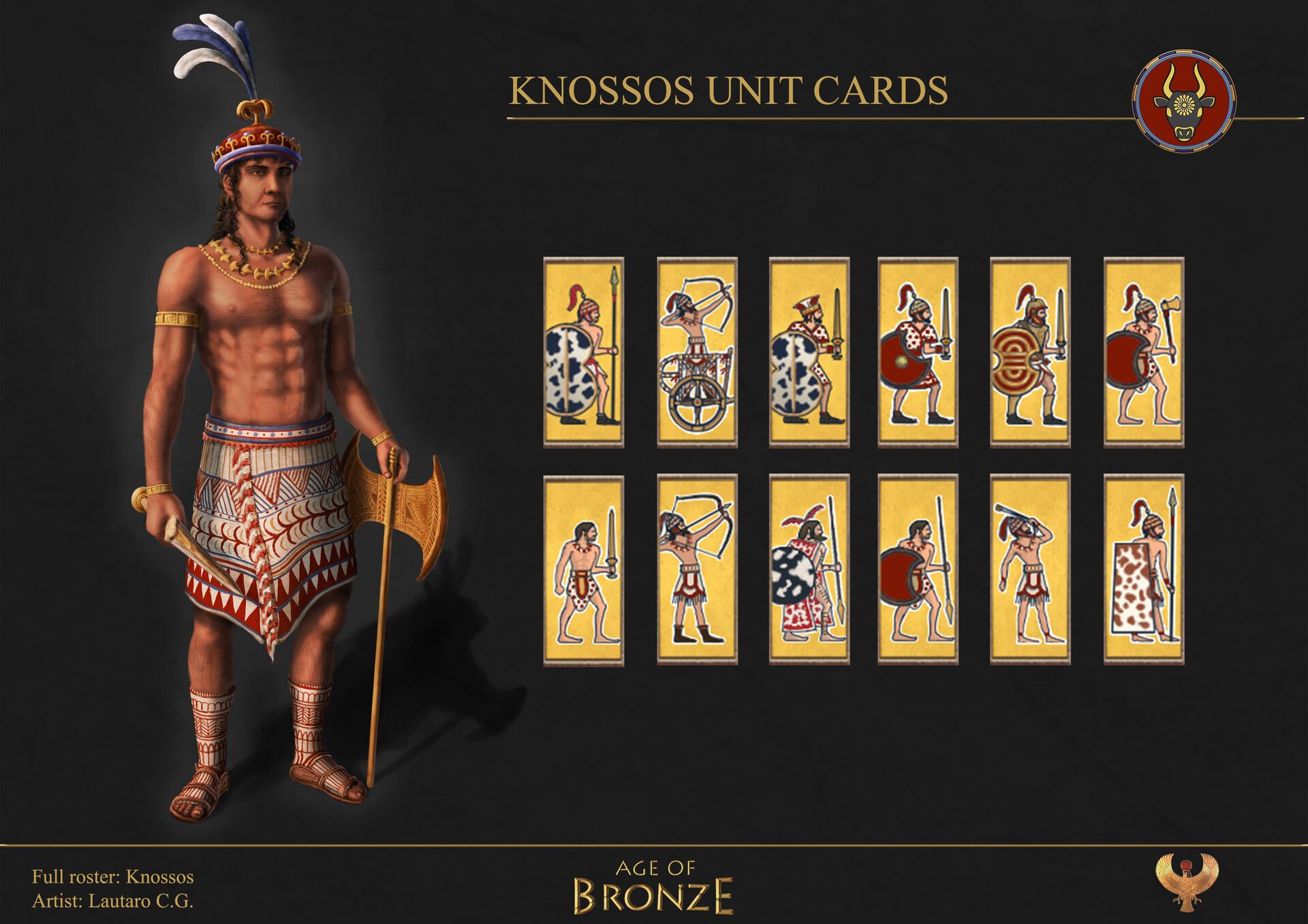 ArtStation - Knossos - Unit Cards and faction leader