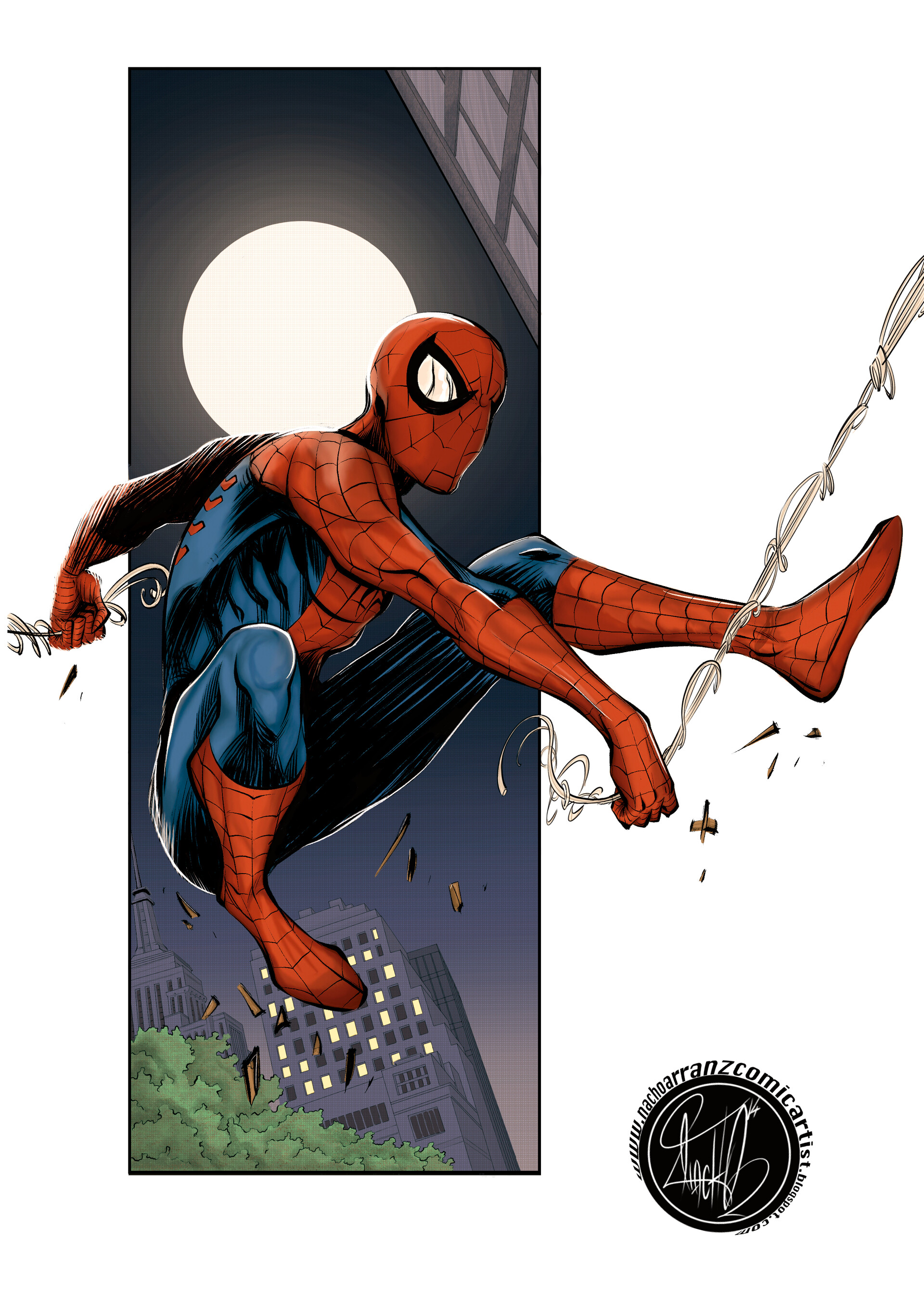 ArtStation - Spiderman commission Color (Pencils by Nacho Arranz)