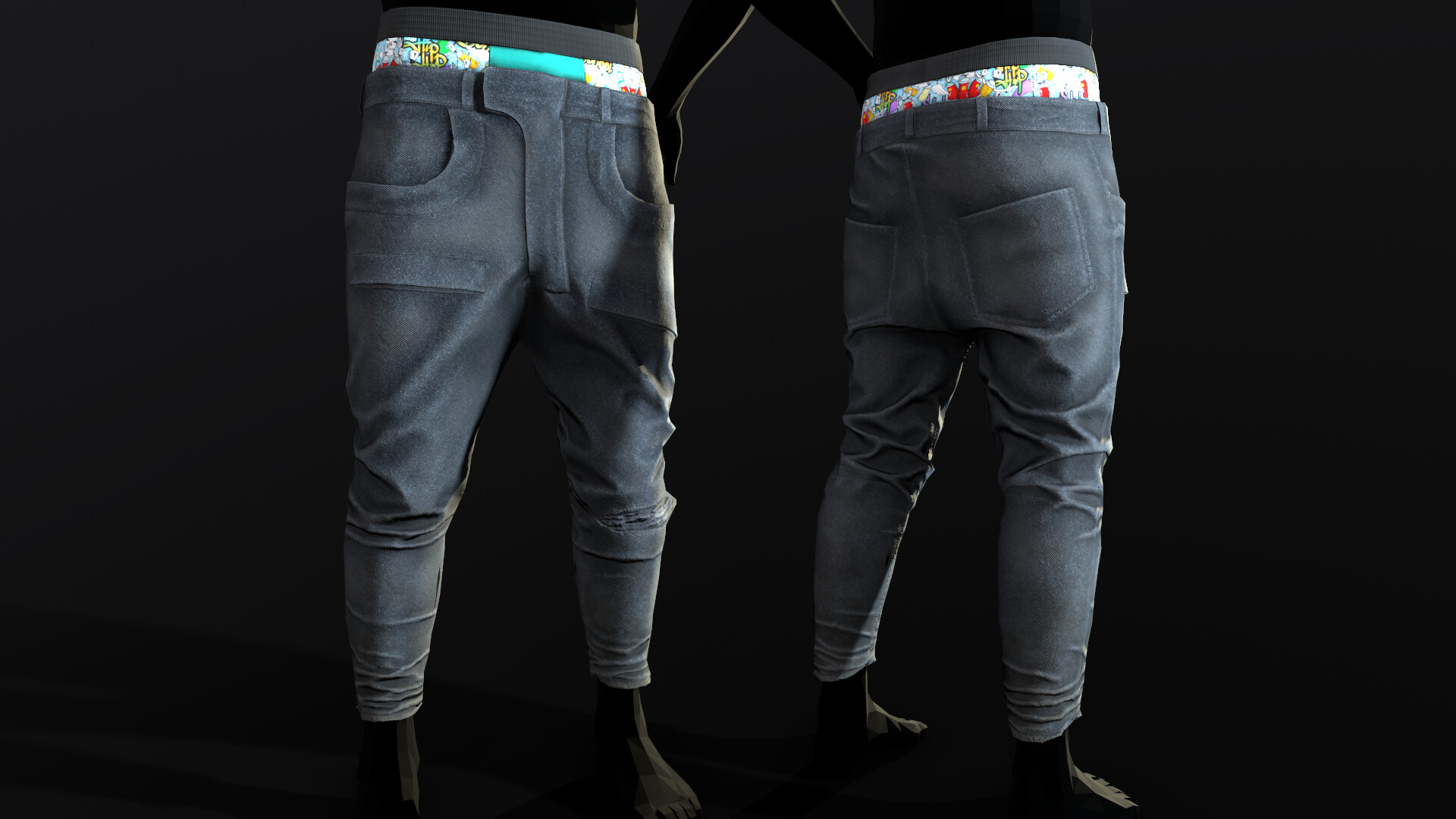 ArtStation - Ganster Jeans