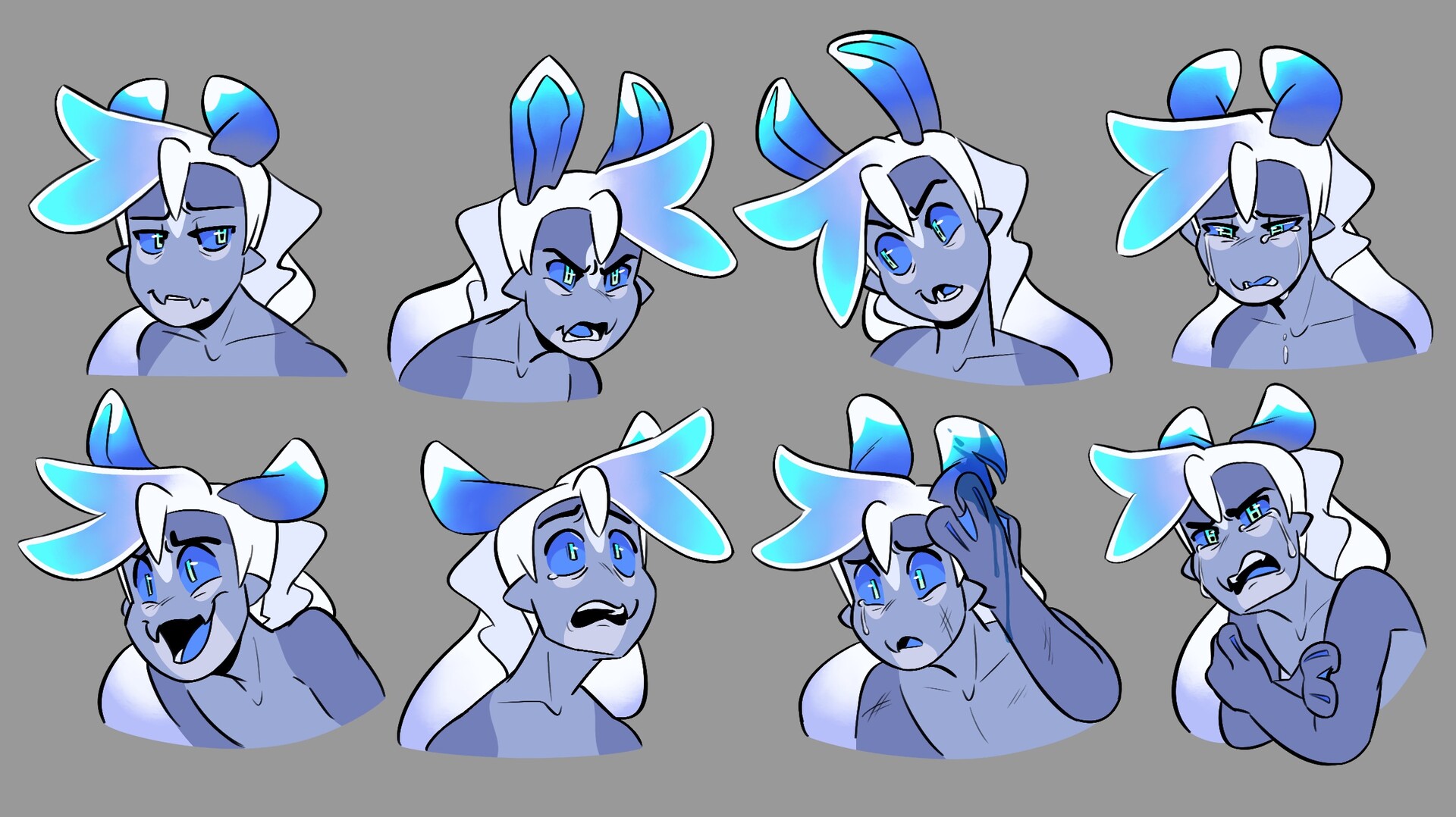 ArtStation - Melo Expression Sheet