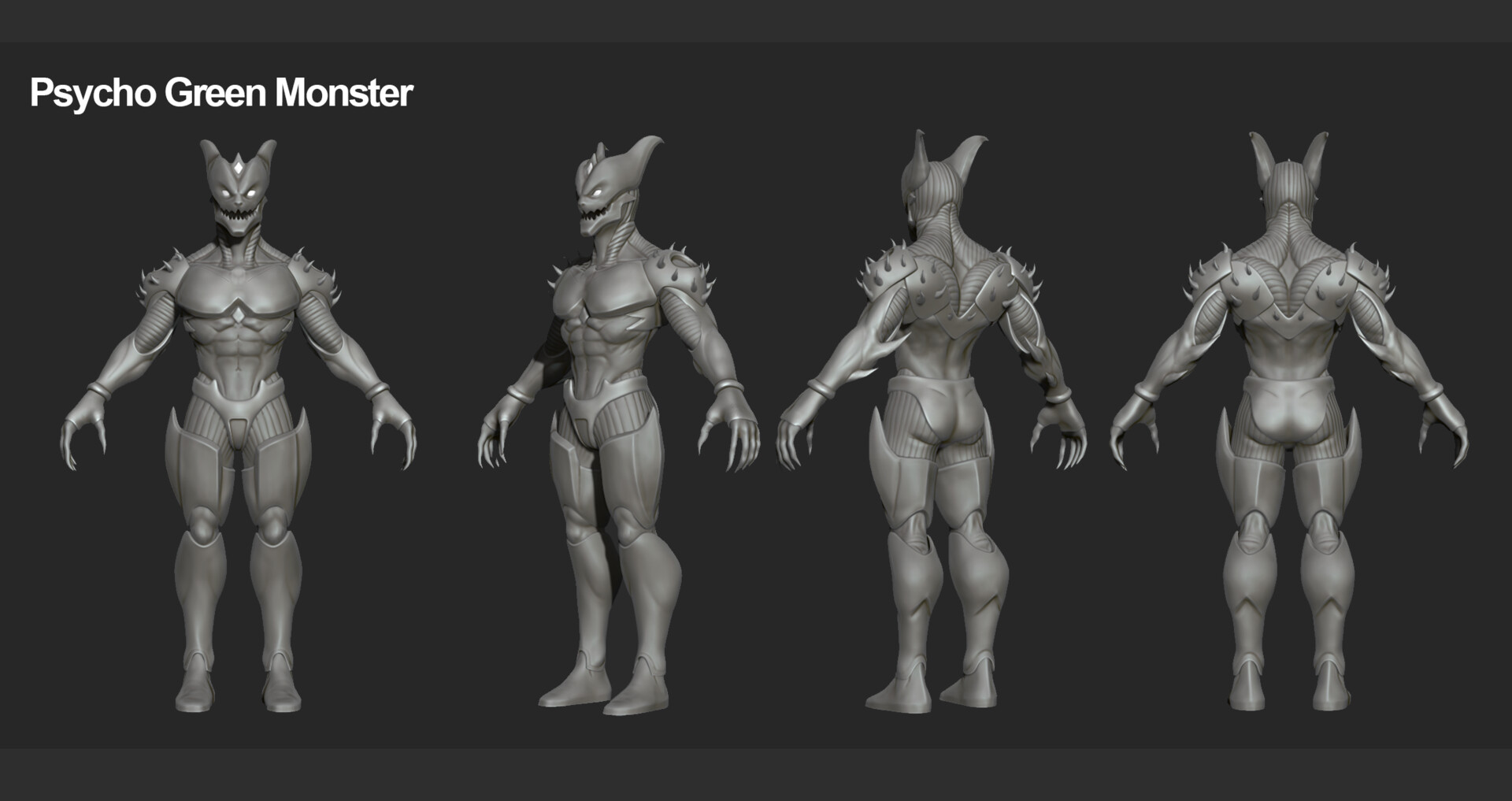 ArtStation - Psycho Green Monster PR