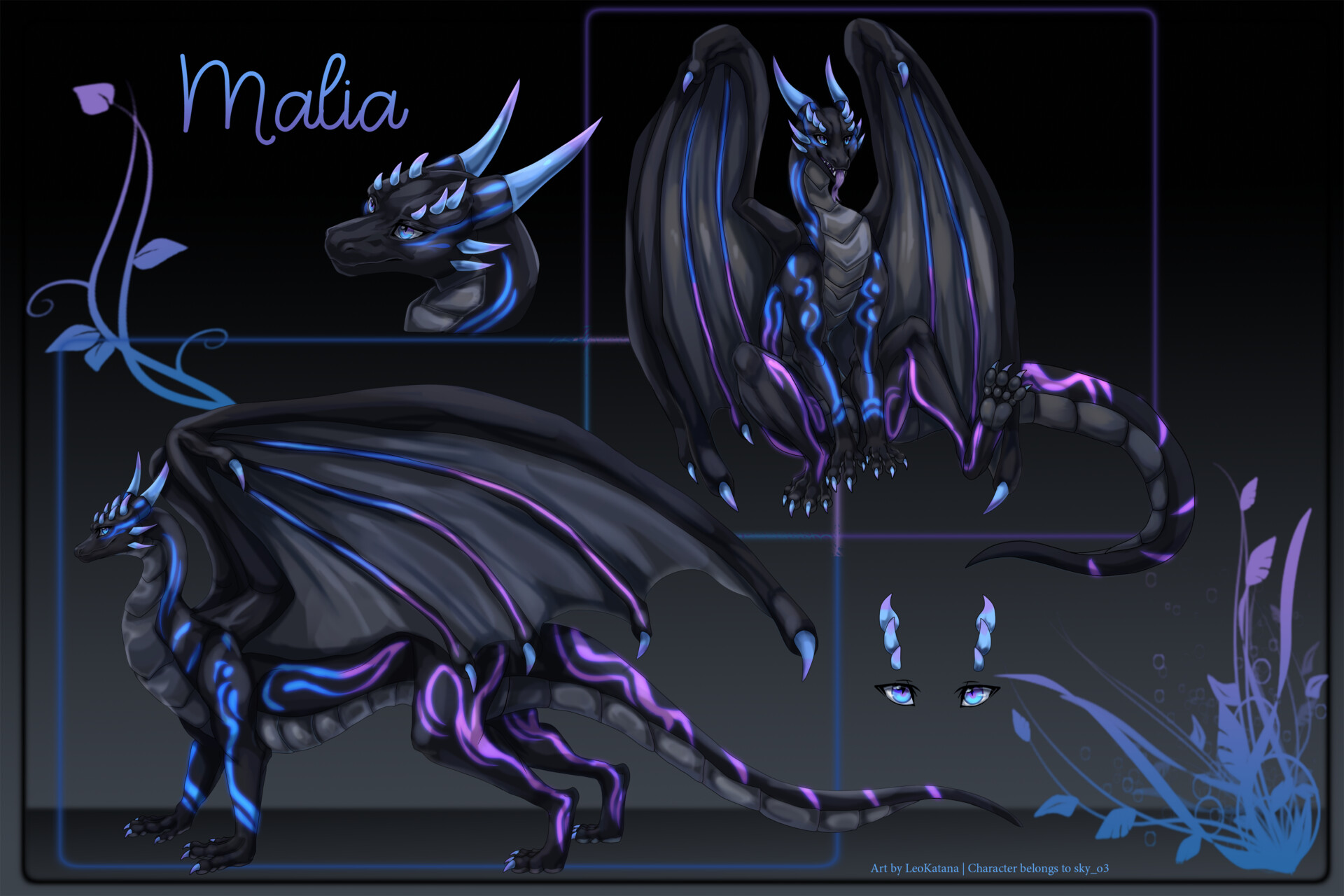 ArtStation - {Commission} - Malia ref sheet