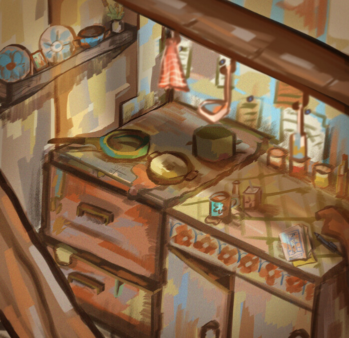 ArtStation - Old kitchen
