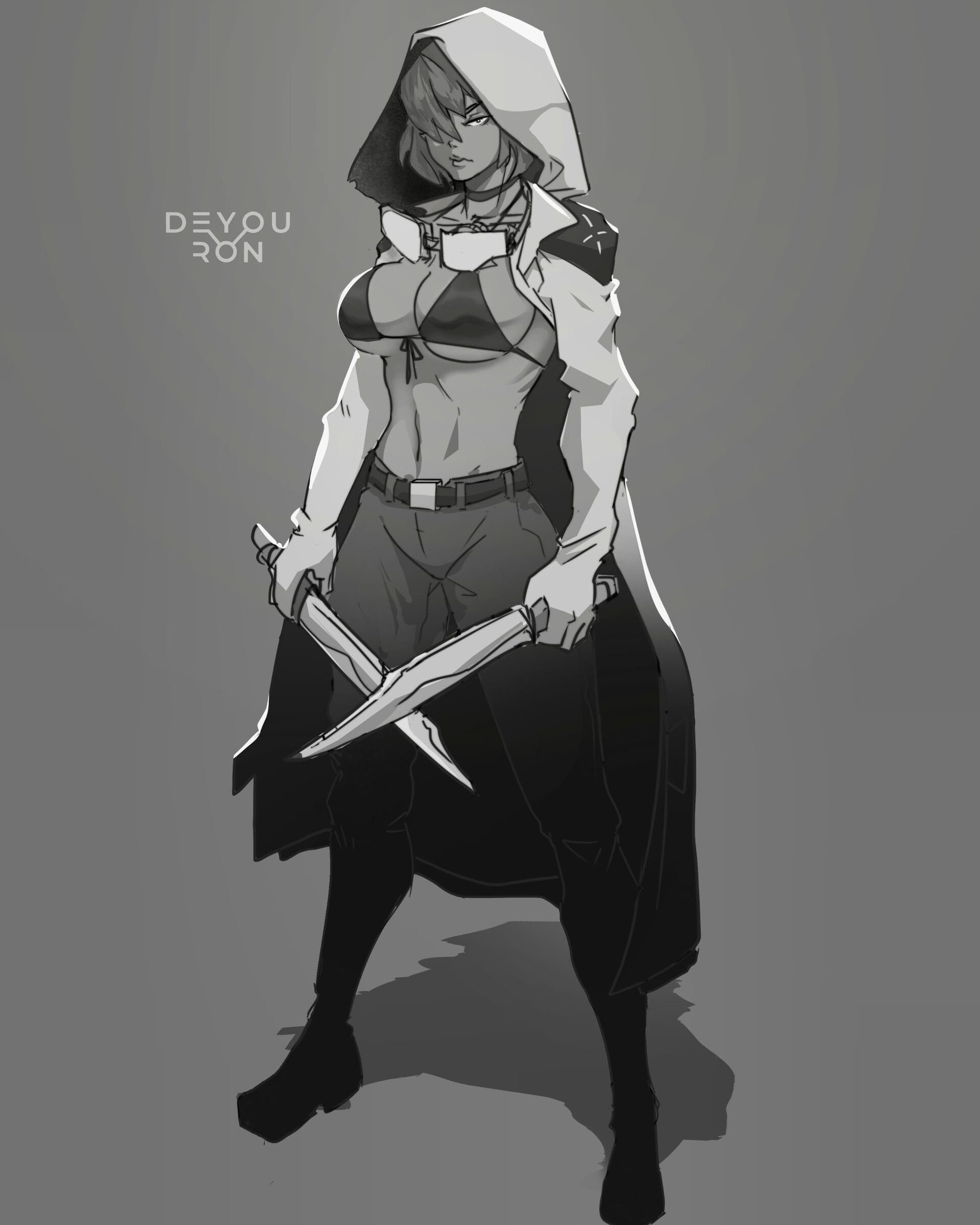 ArtStation - Dual wielding Character Concept