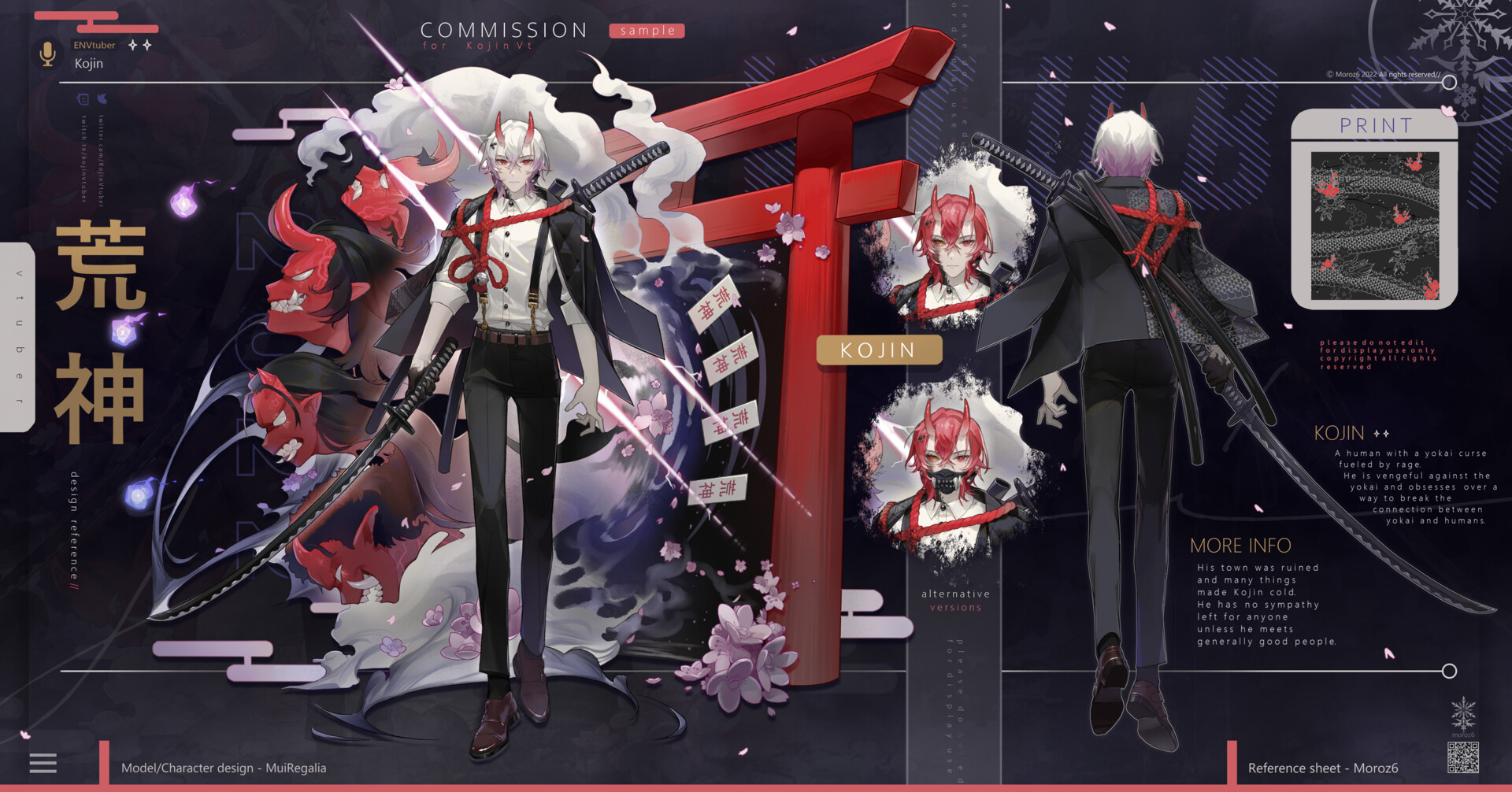 ArtStation - Sketch design reference for Kojin