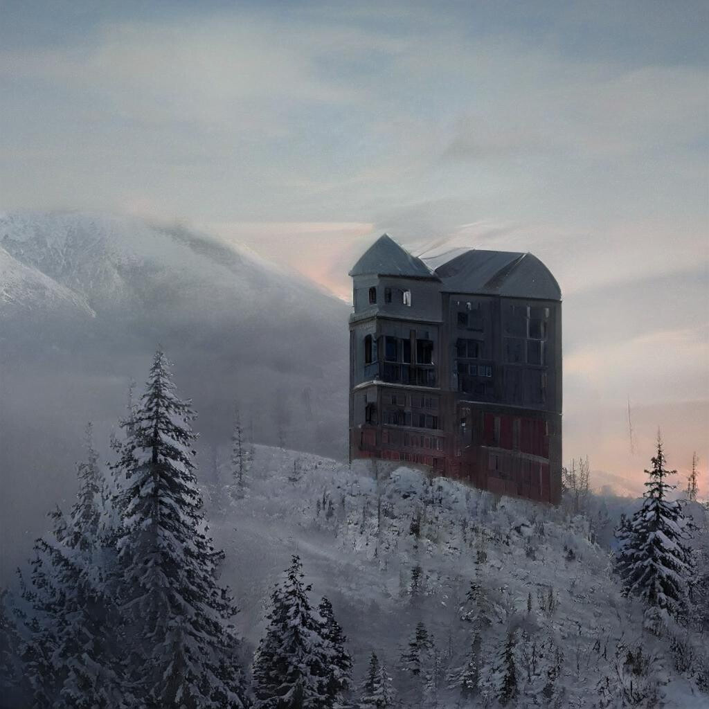 ArtStation - Snowy Cliff