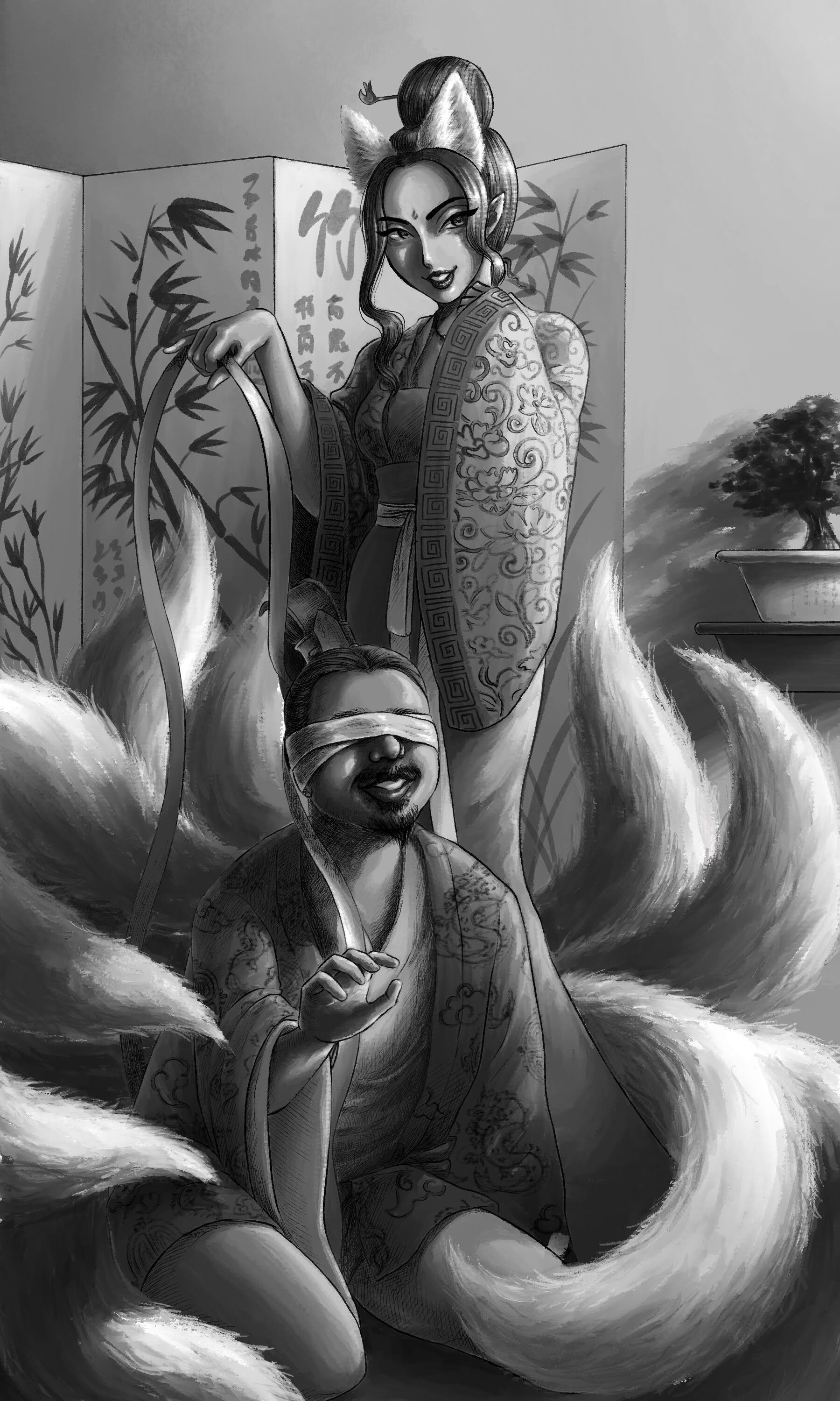 Artstation Daji The Nine Tailed Fox 妲己