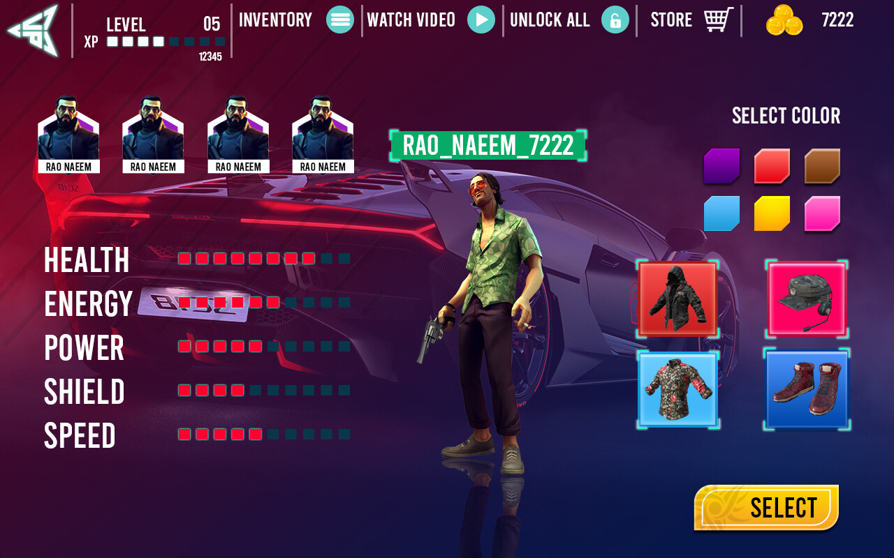 ArtStation - Gangster Game UI