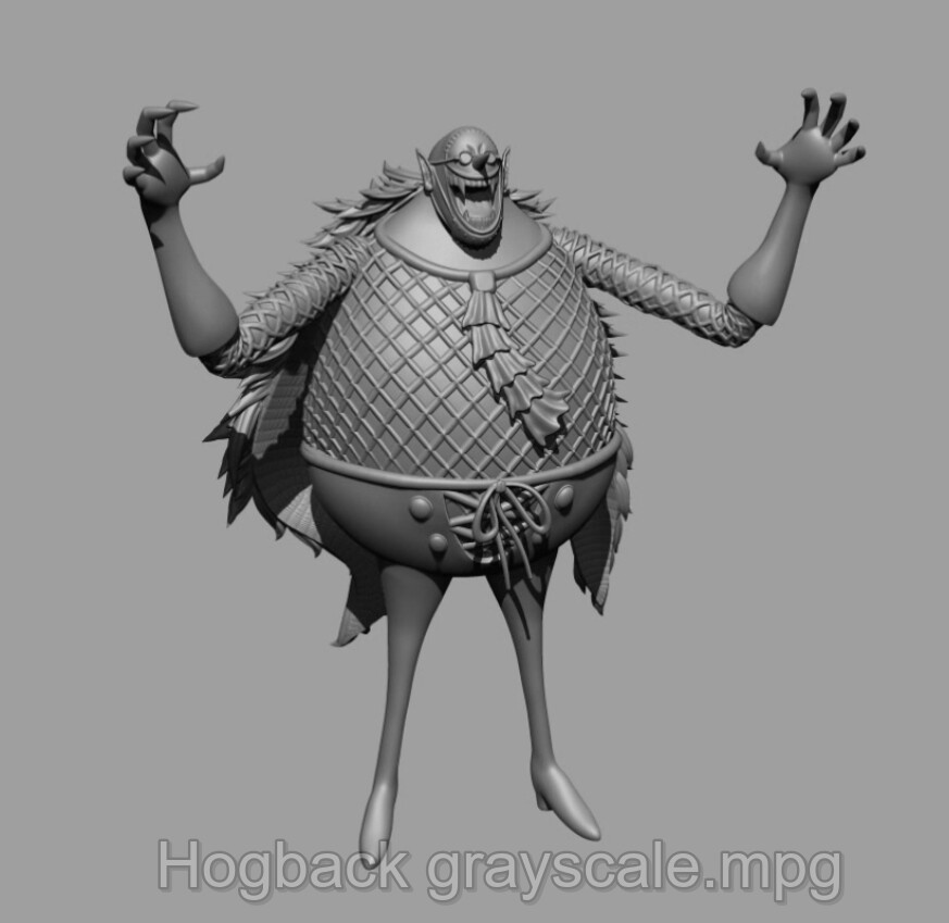 ArtStation - ONE PIECE - Hogback Grayscale Character 3D Printing