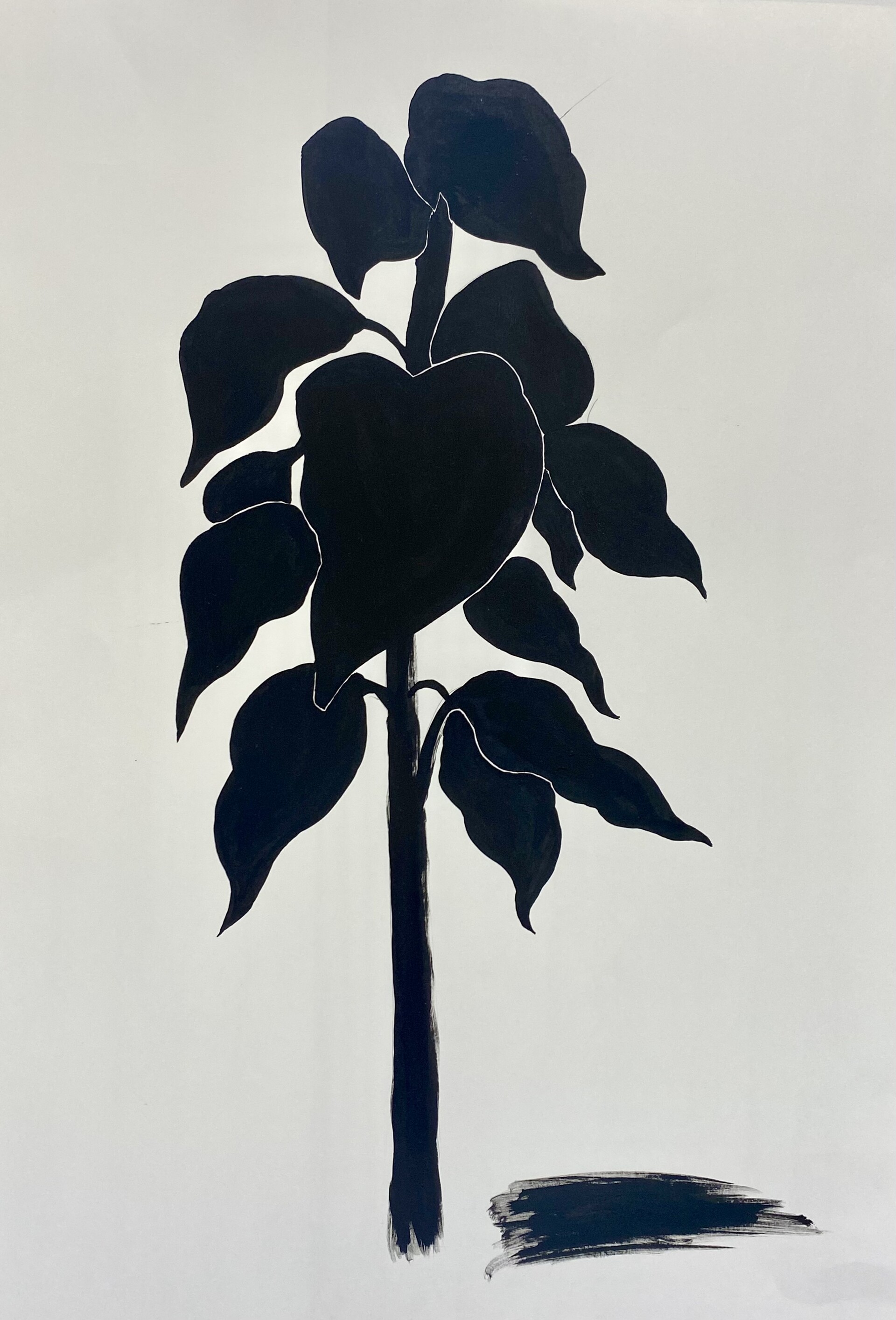 ArtStation - Ink plant silhouette