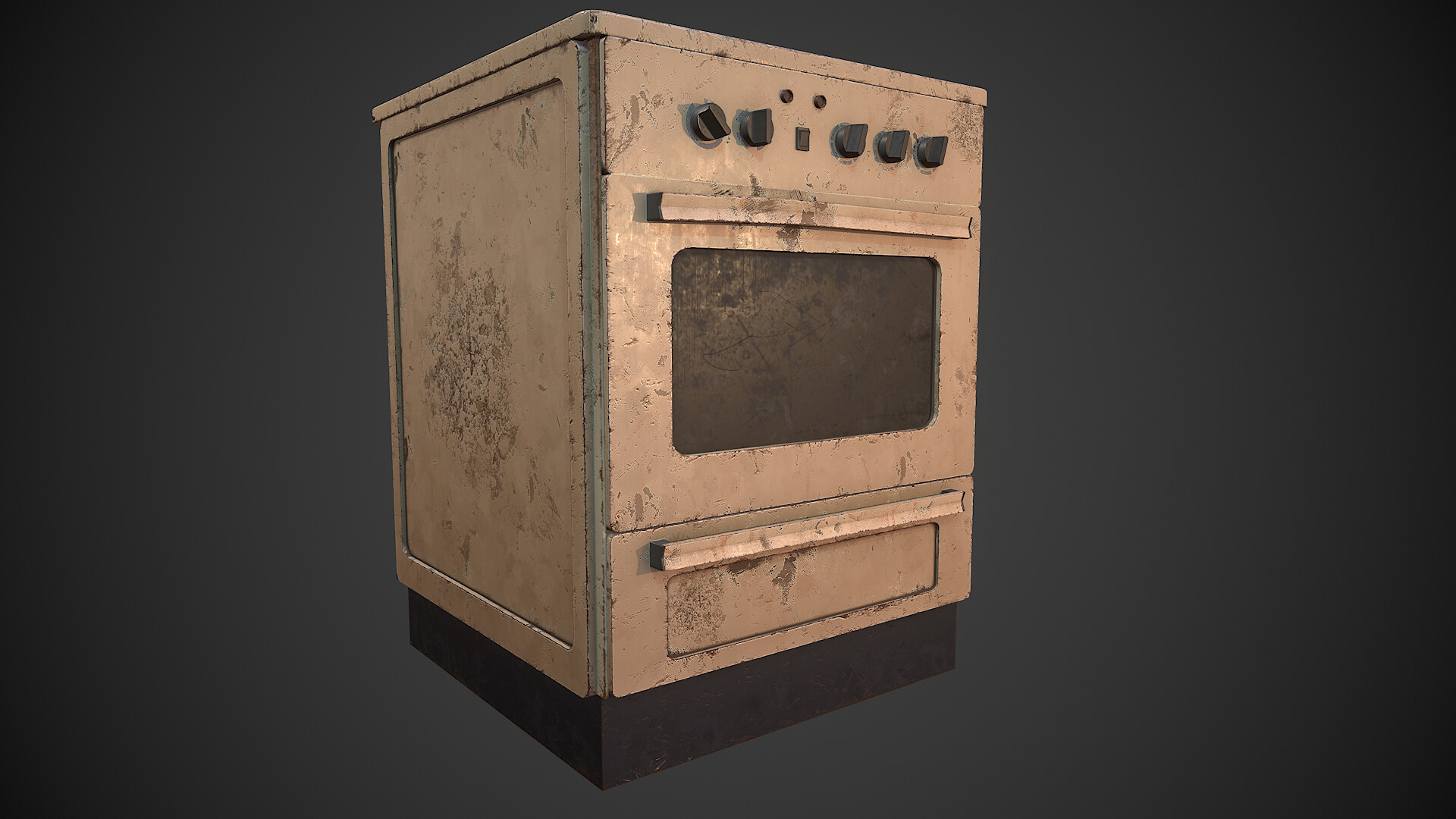 ArtStation - Old Rusty Stove