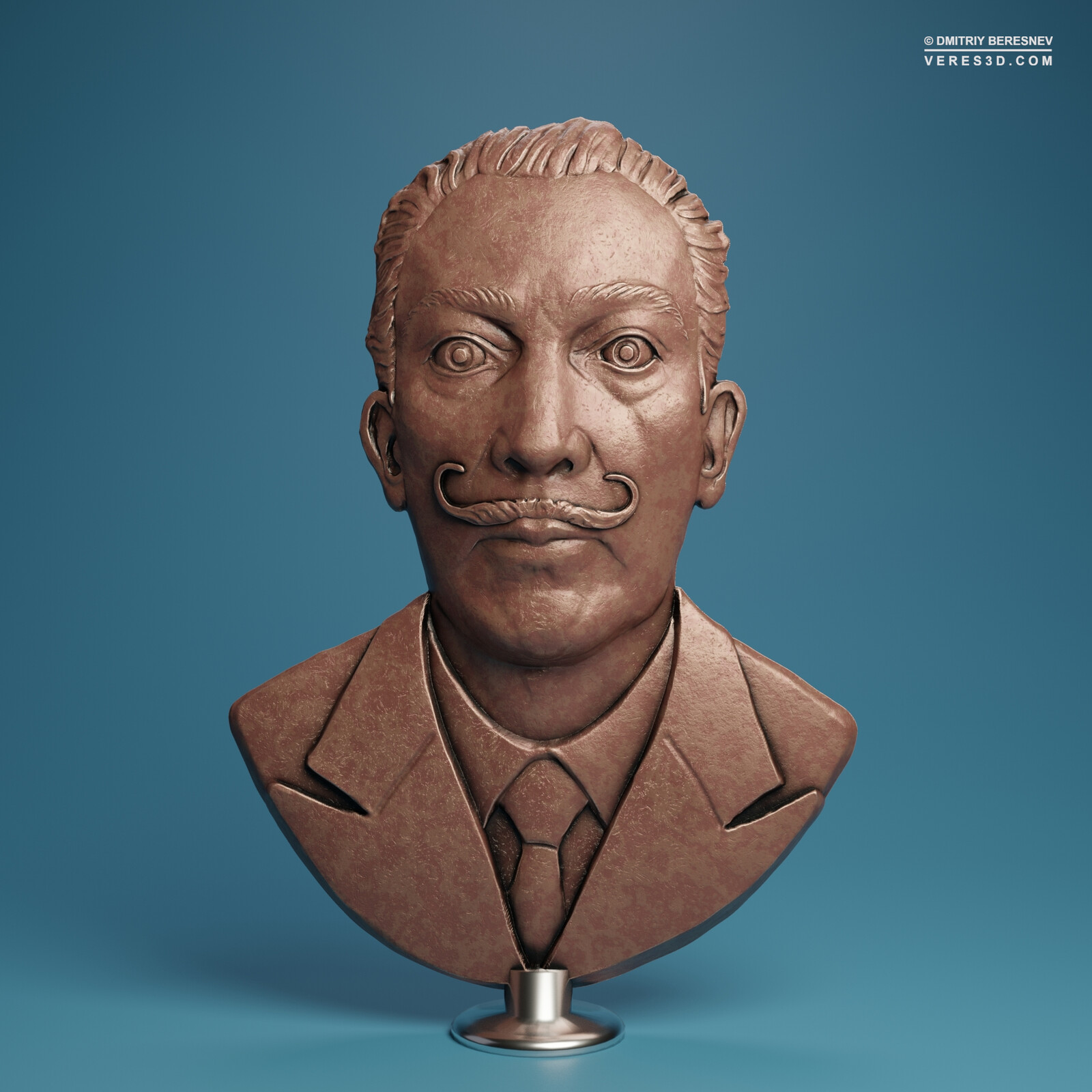 Dmitriy Beresnev - Salvador Dali, 3D relief