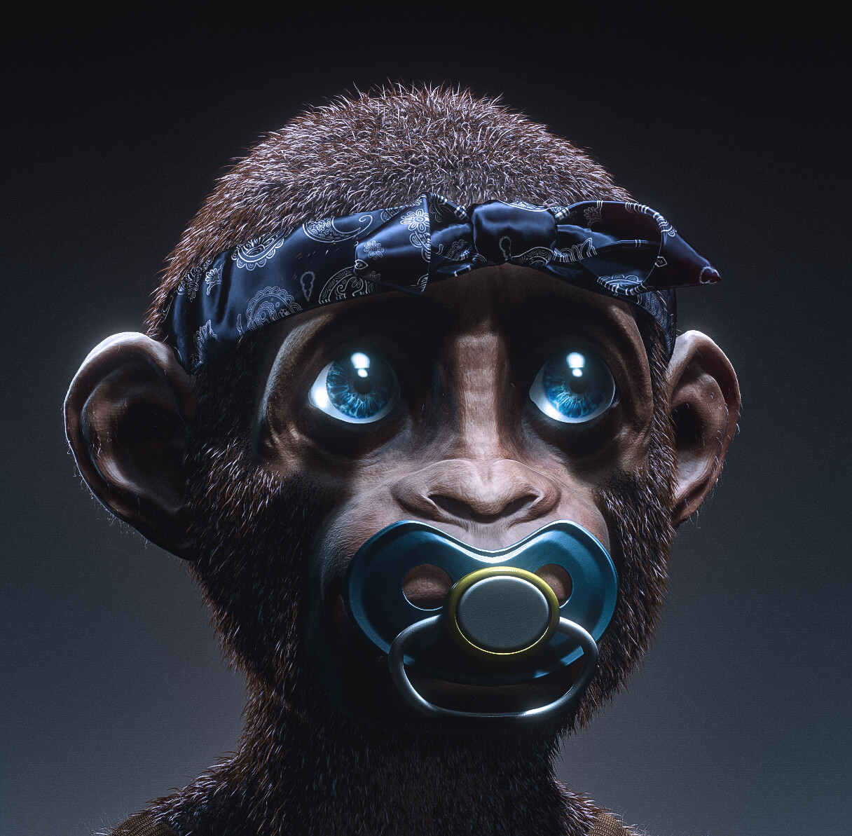 Zed_Graphic_Art - BABY APE ZBRUSH SKETCH COMMISSION