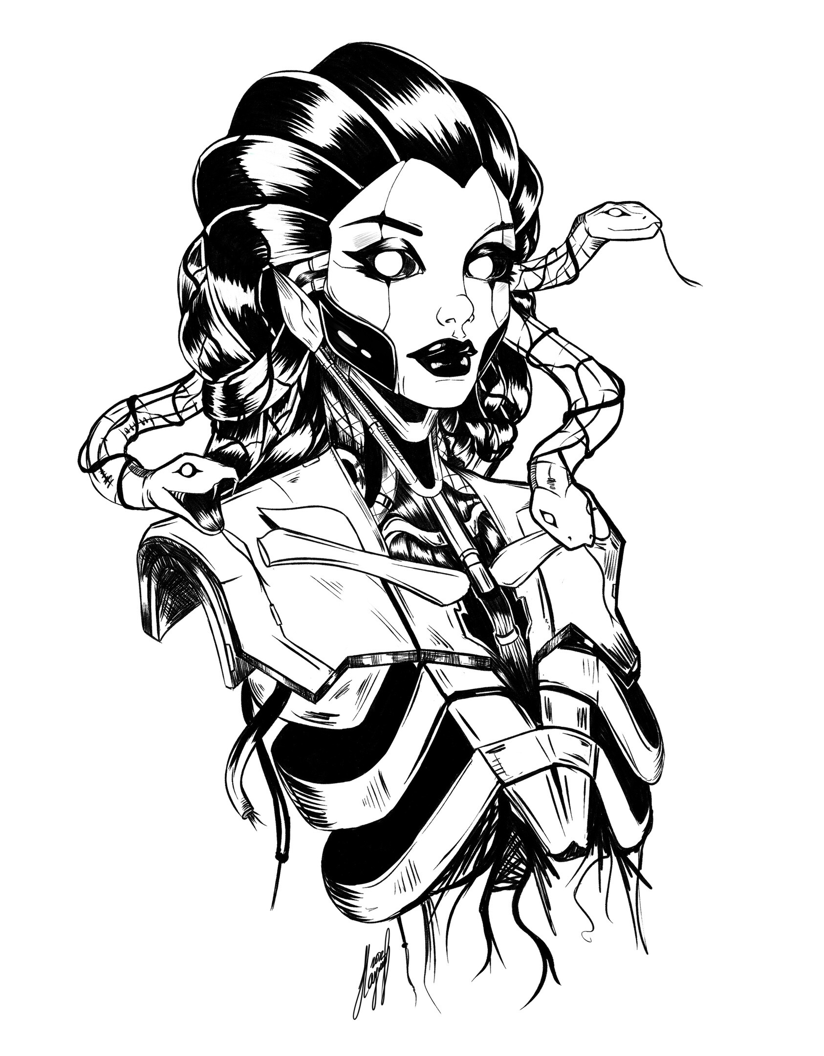 ArtStation - Cyber Medusa