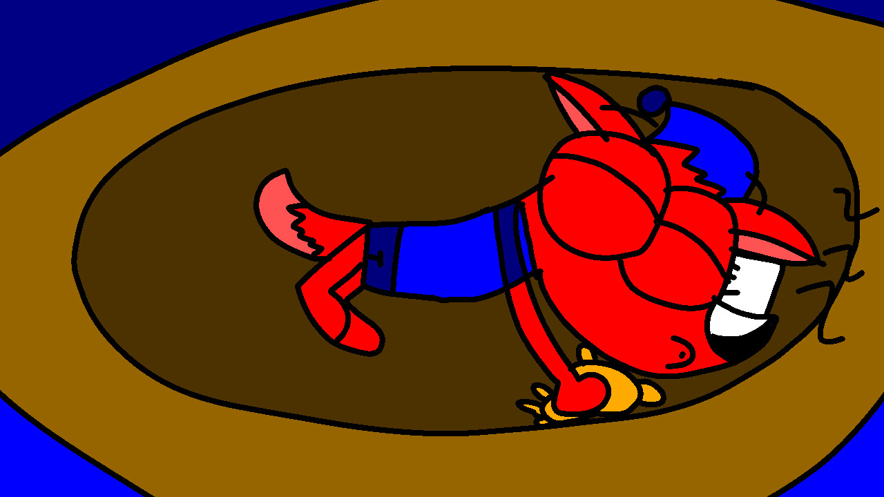 ArtStation - Jake the fox sleeping in with his teddy bear his nest in ...