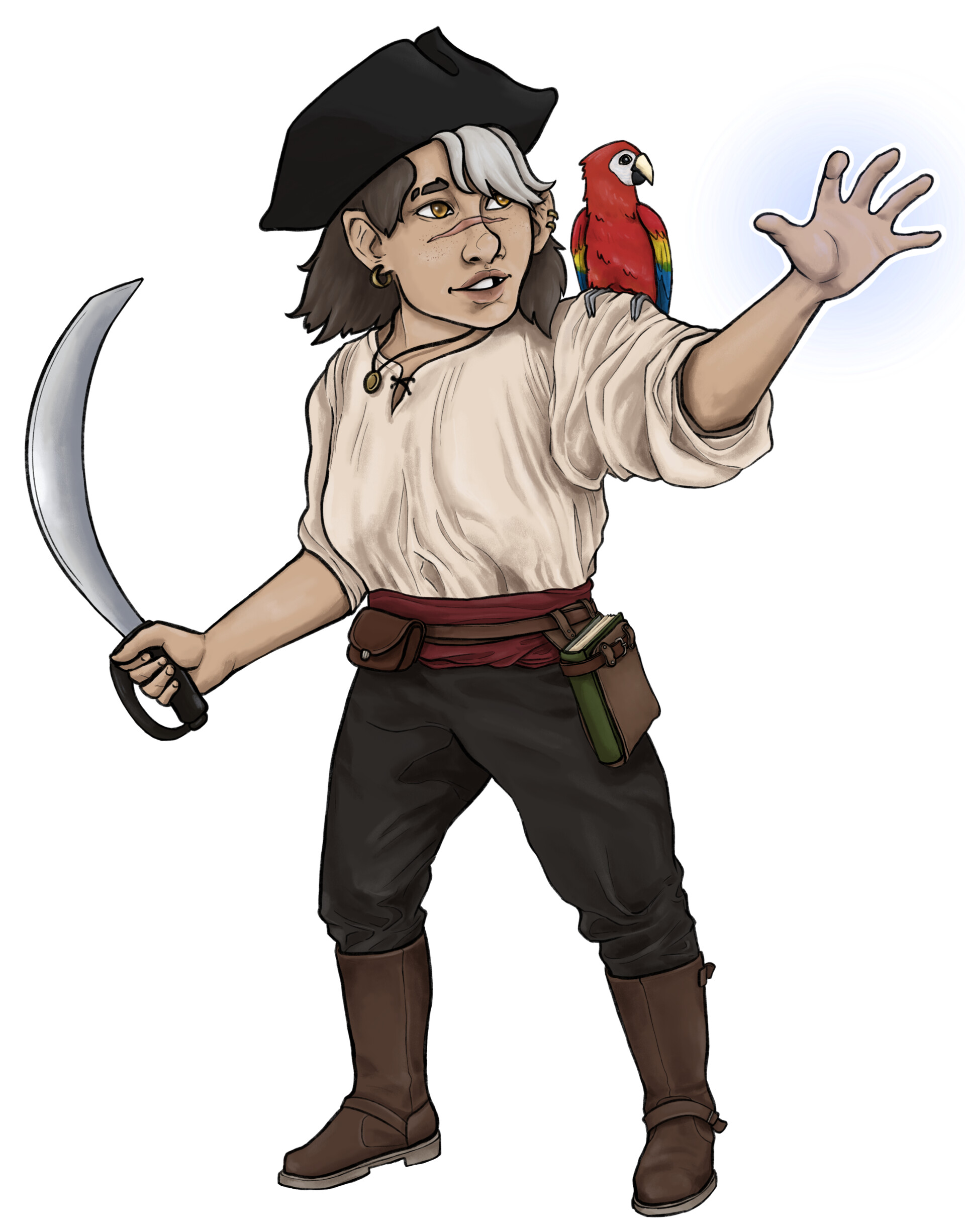 Ari Mehrberg - Oceanna Seabreeze (RPG Character - Full Body)