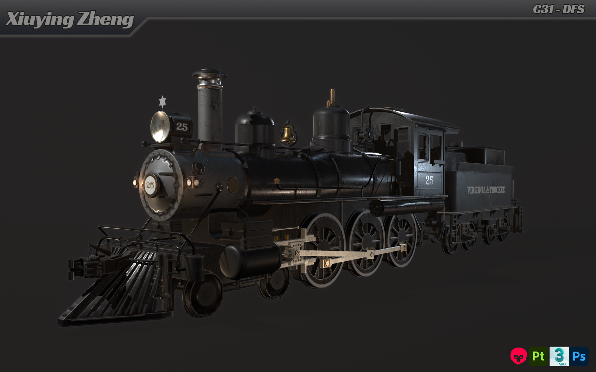 ArtStation - steam train