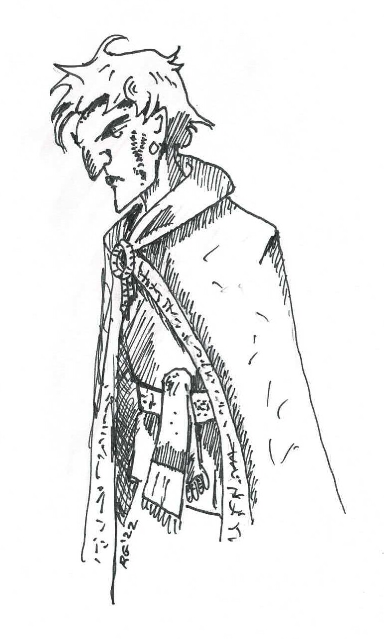 RODNEY GOTT - Sketches for a graphic novel in early development.