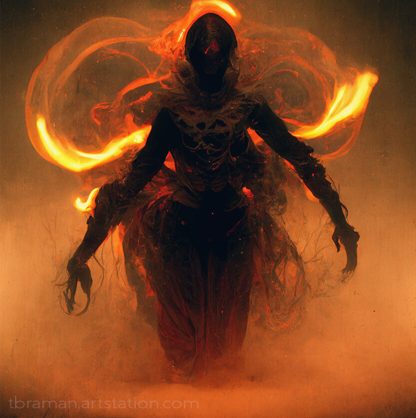 ArtStation - Hellspawn Silhouette