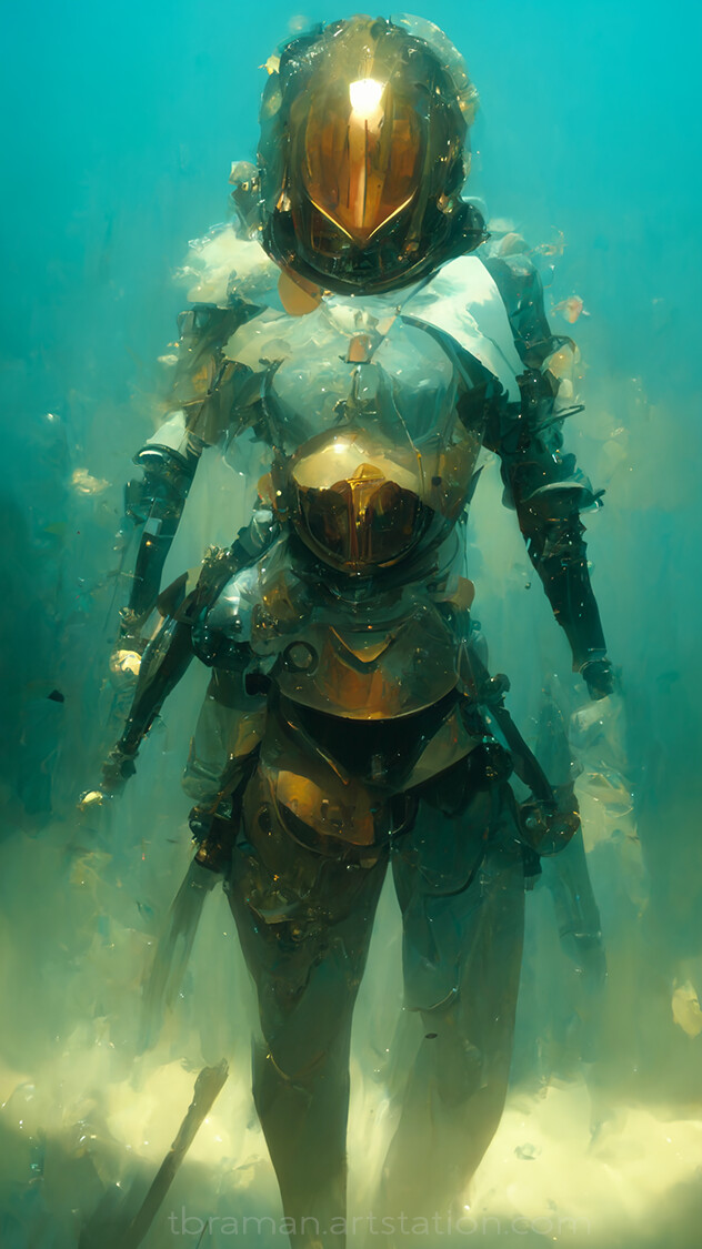 ArtStation - cyborg fantasy armor variant 8