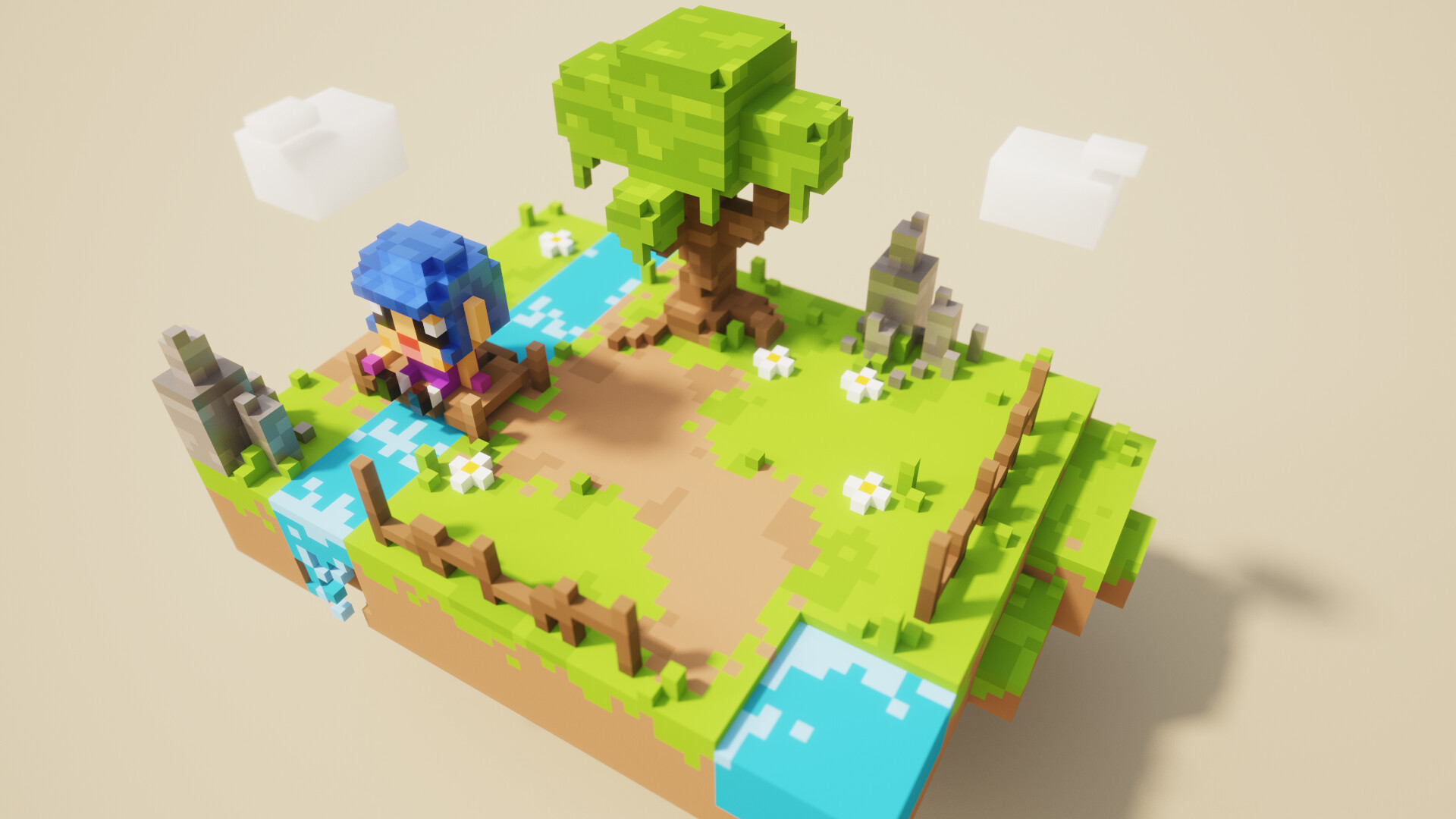 ArtStation - Voxel art Exp