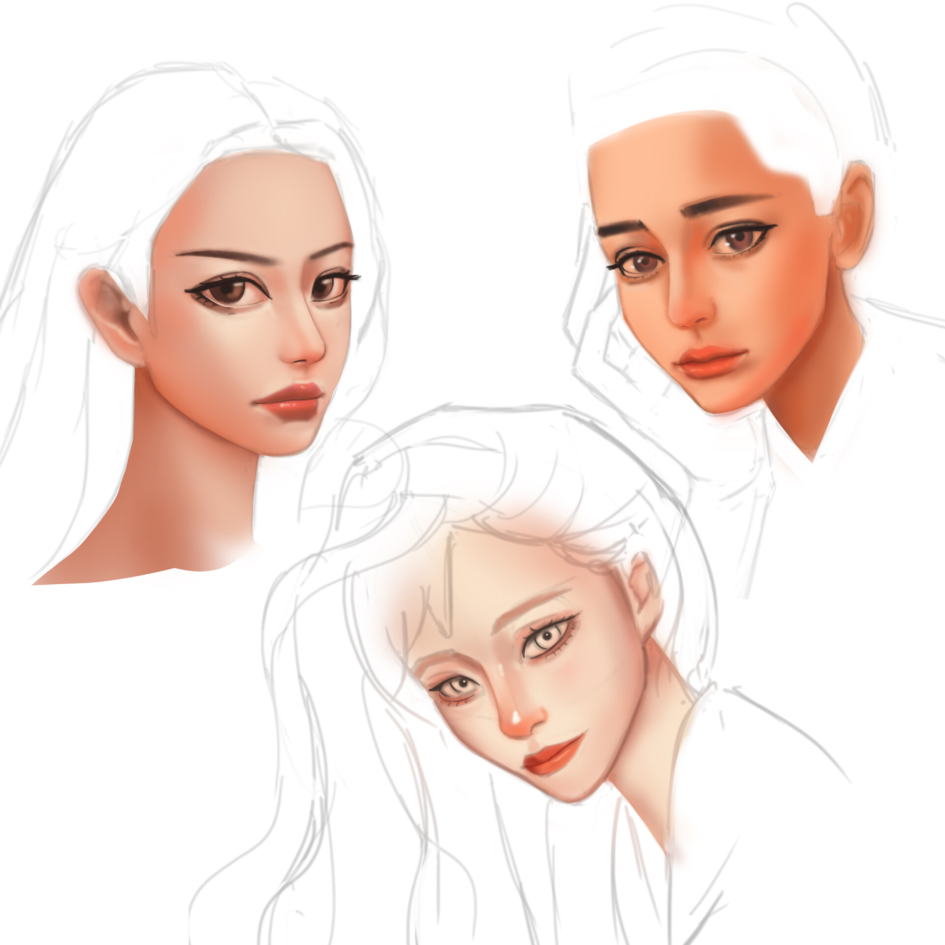 ArtStation - Face exercise