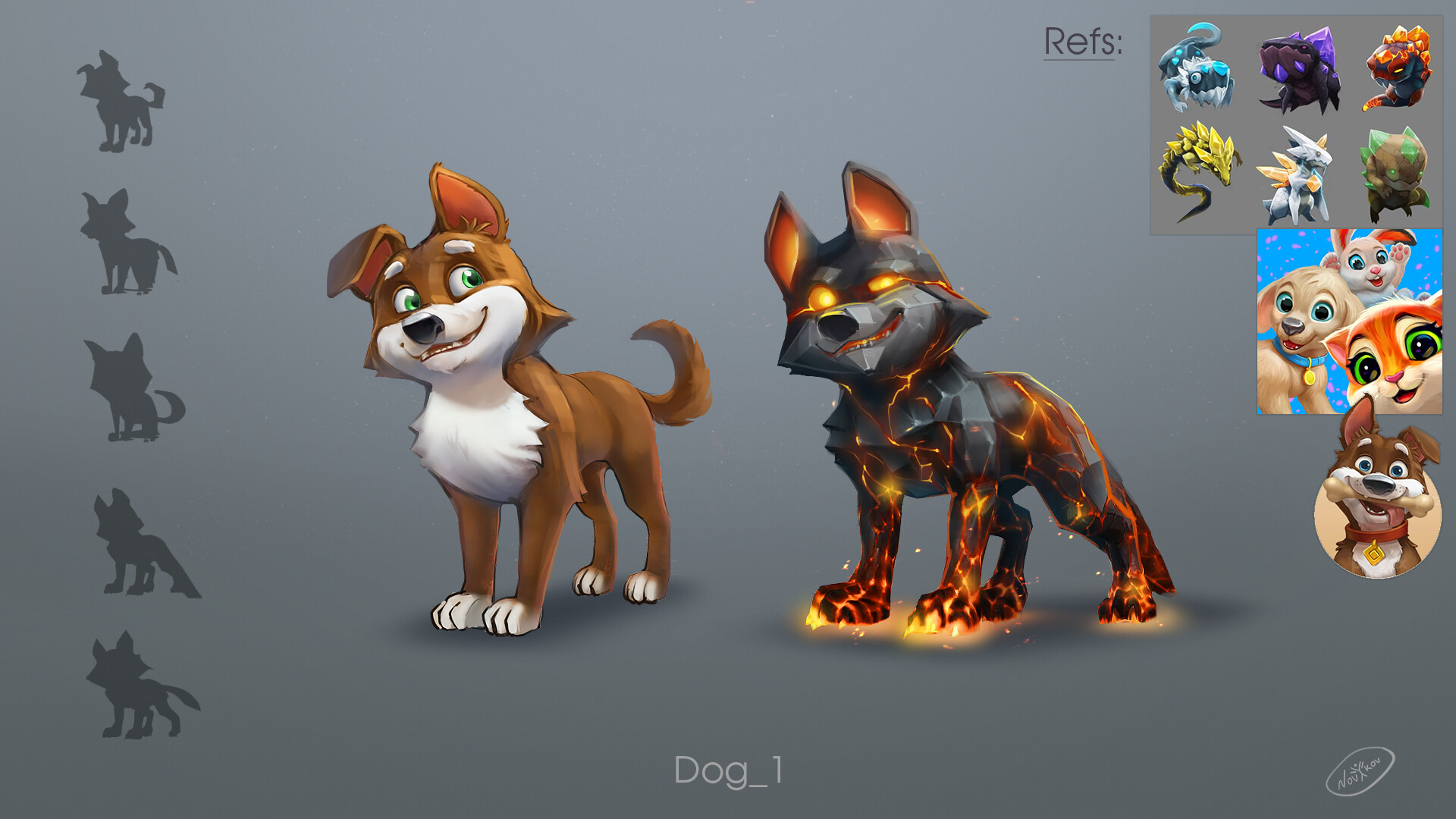 ArtStation - Sketch dog