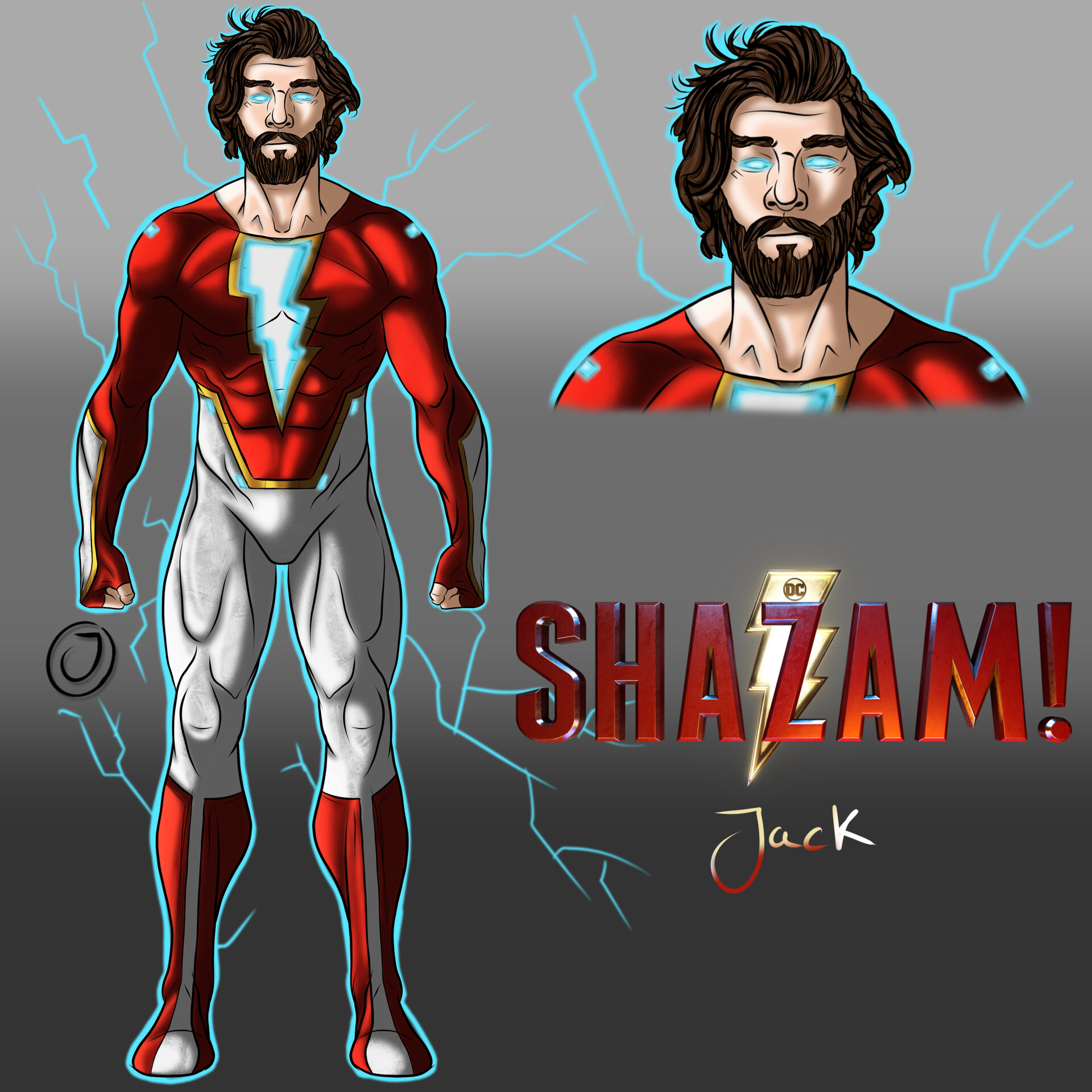 ArtStation - Self portrait as Shazam