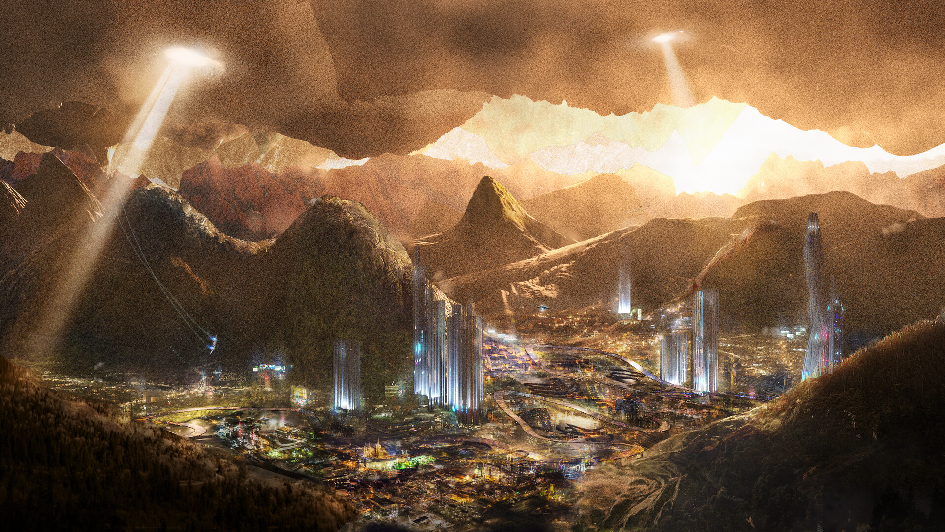 Asteroid Core City, by Jose Vides : r/ImaginaryCityscapes