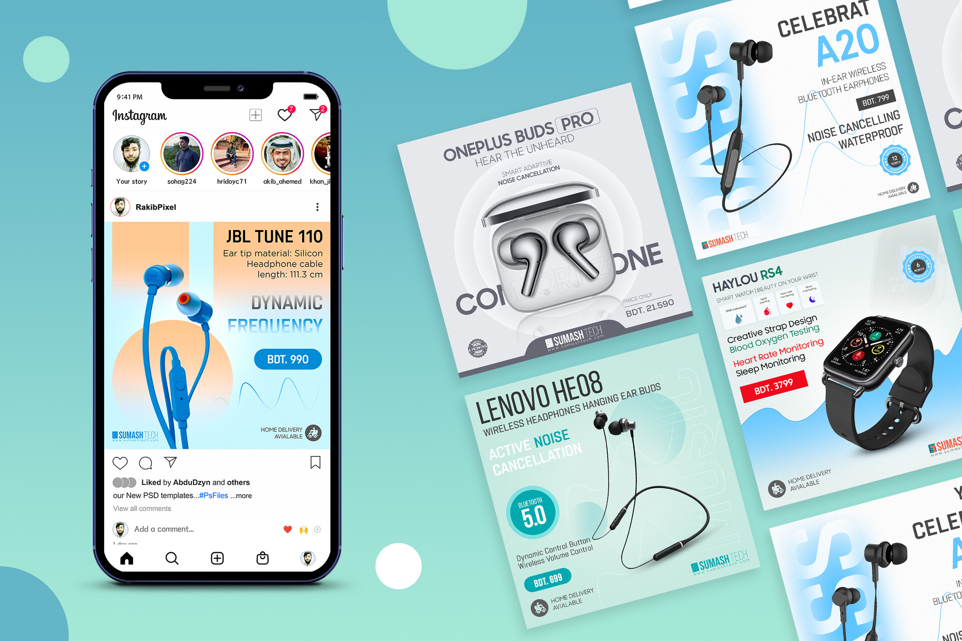 ArtStation - CREATIVE GADGET SOCIAL MEDIA POST DESIGN | Rakib Pixel