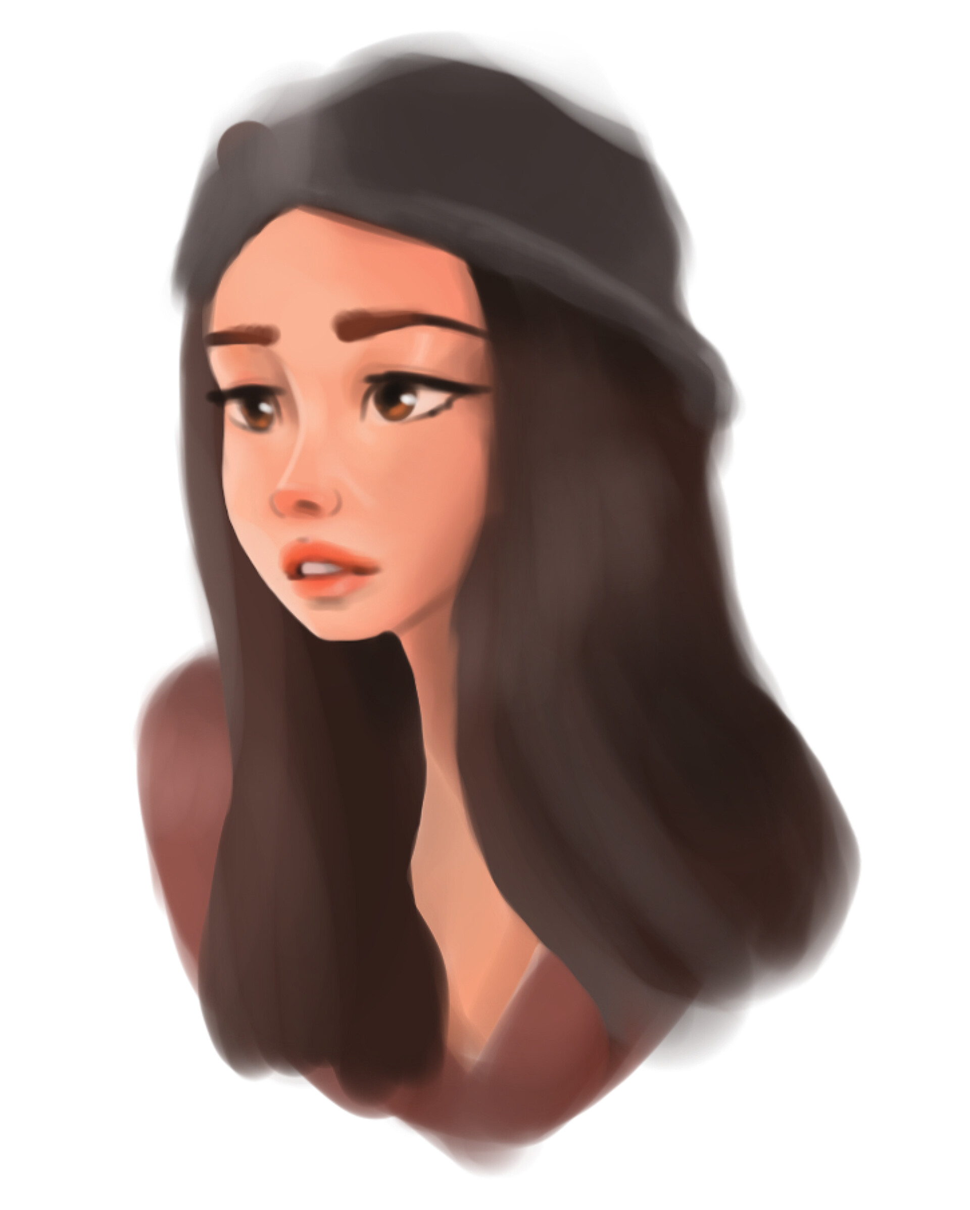 ArtStation - Sketch of a girl