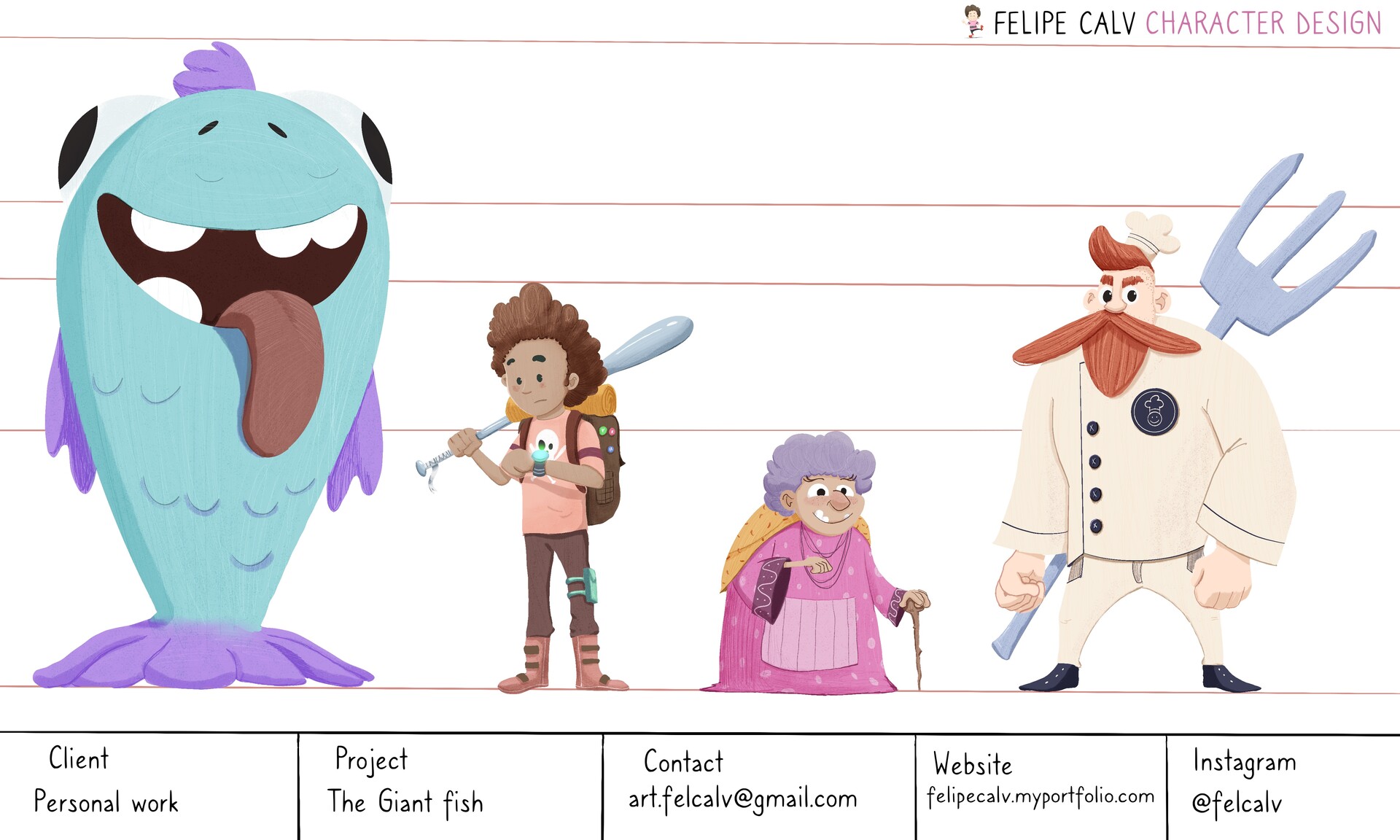 ArtStation - The Great Fish - Characters Designs