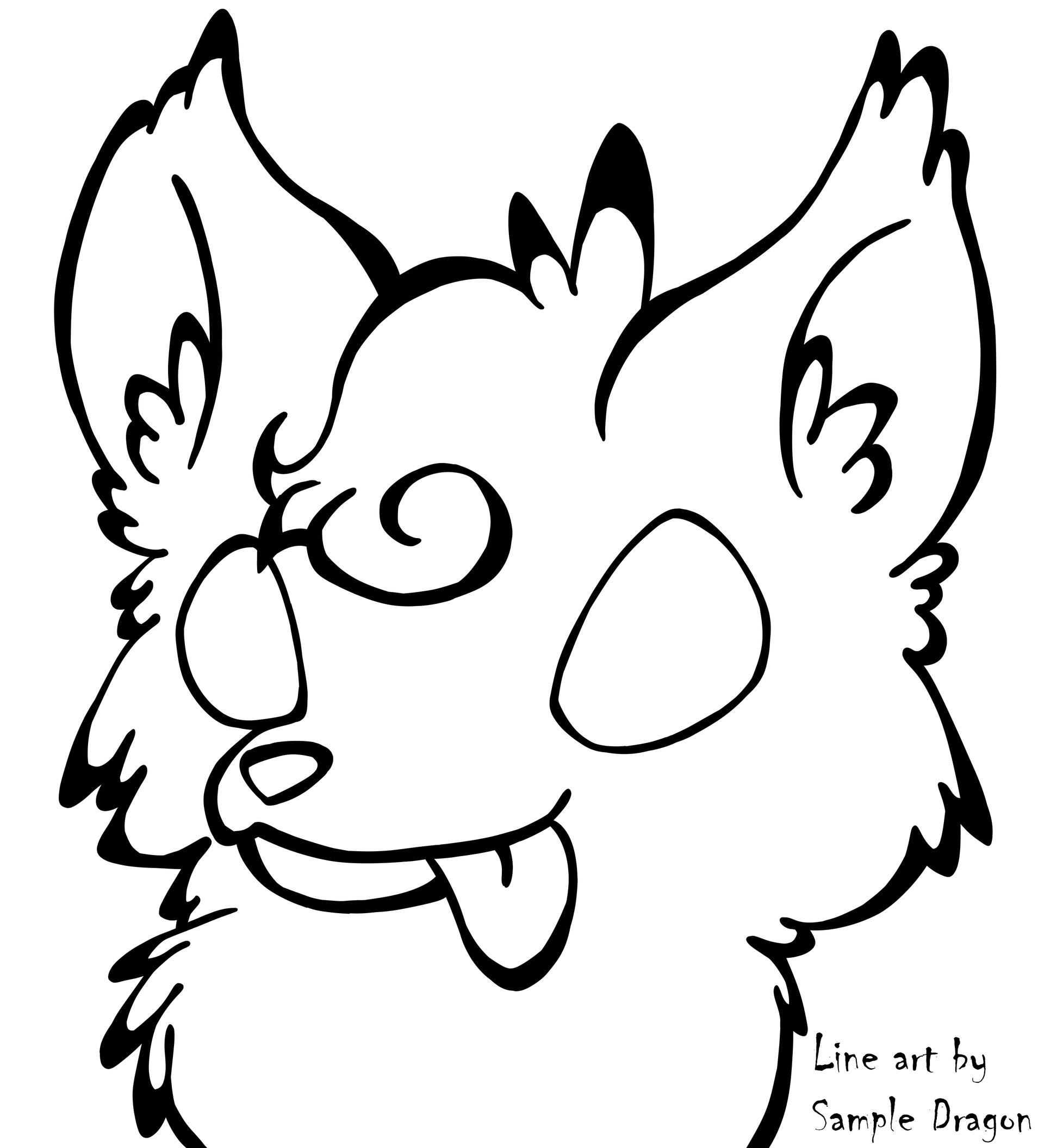 furry coloring sheet