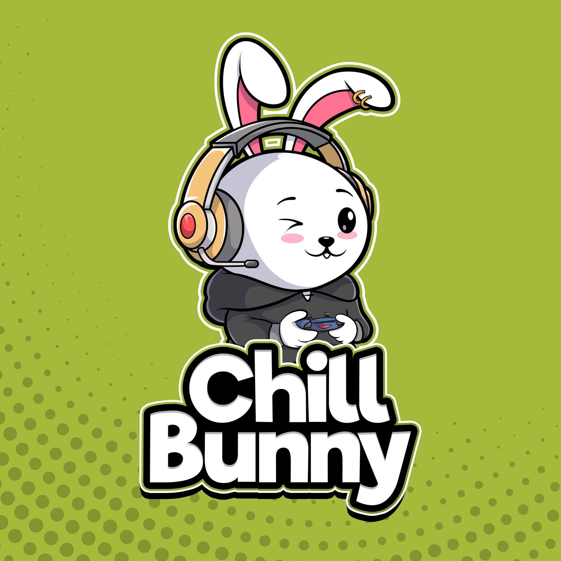 ArtStation - Gamer Bunny Mascot