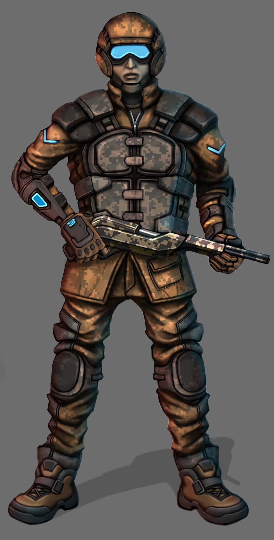 Kirill Shur - Project 《Boxers》2d concept Art 《Road pirate》