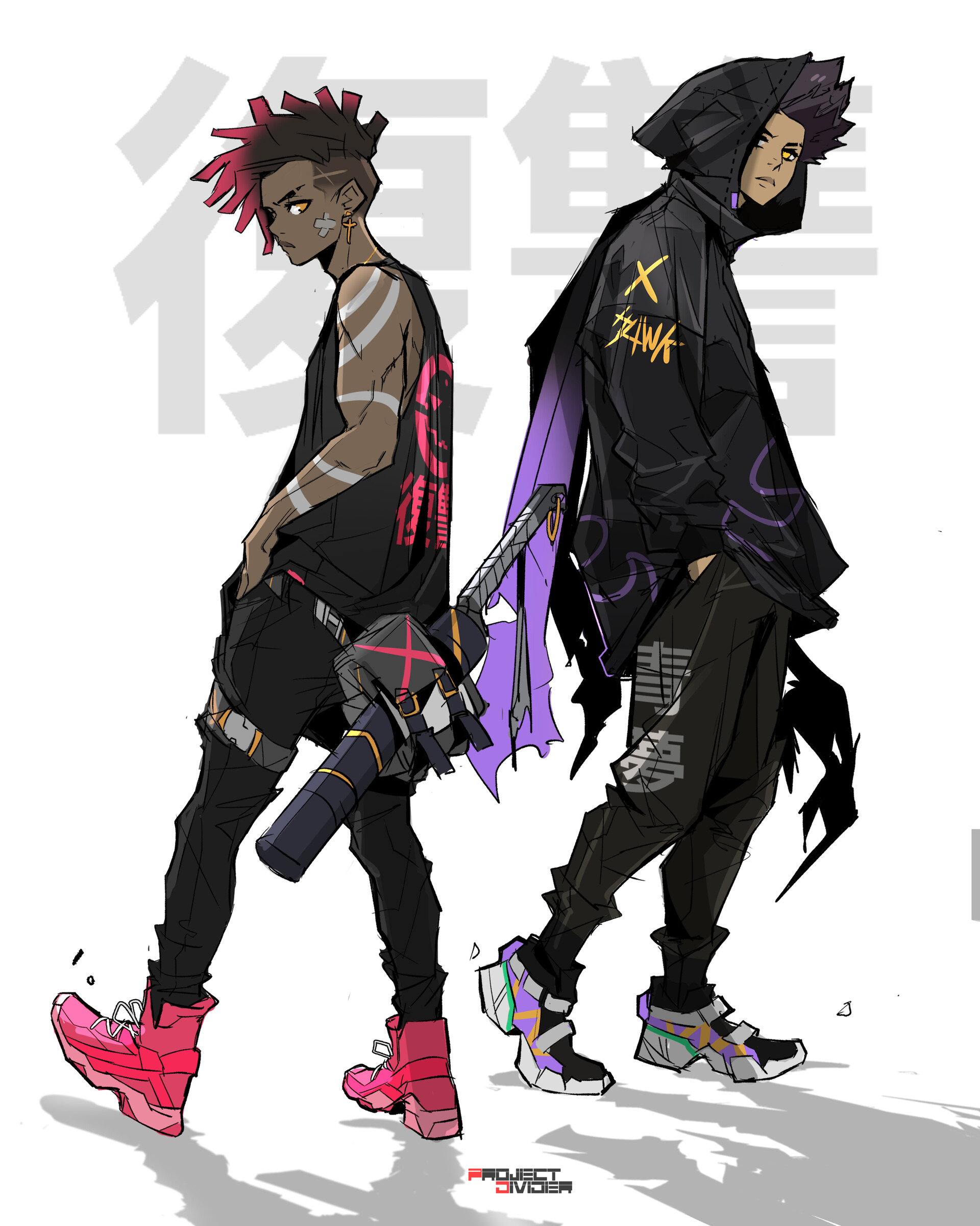 ArtStation - Hawk and Nine sketches