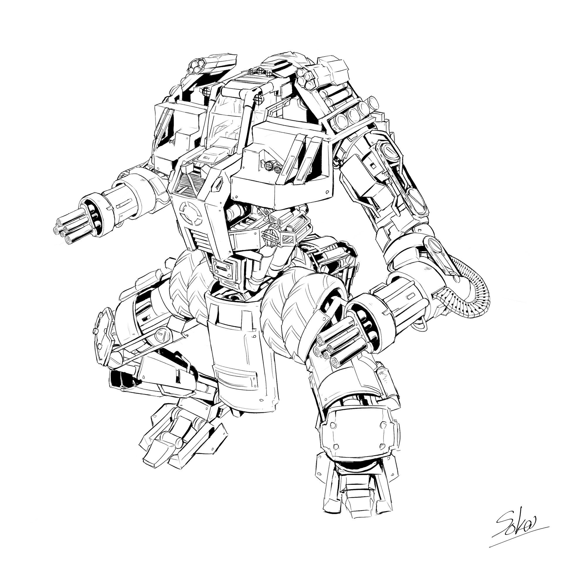 ArtStation - Mecha concepts
