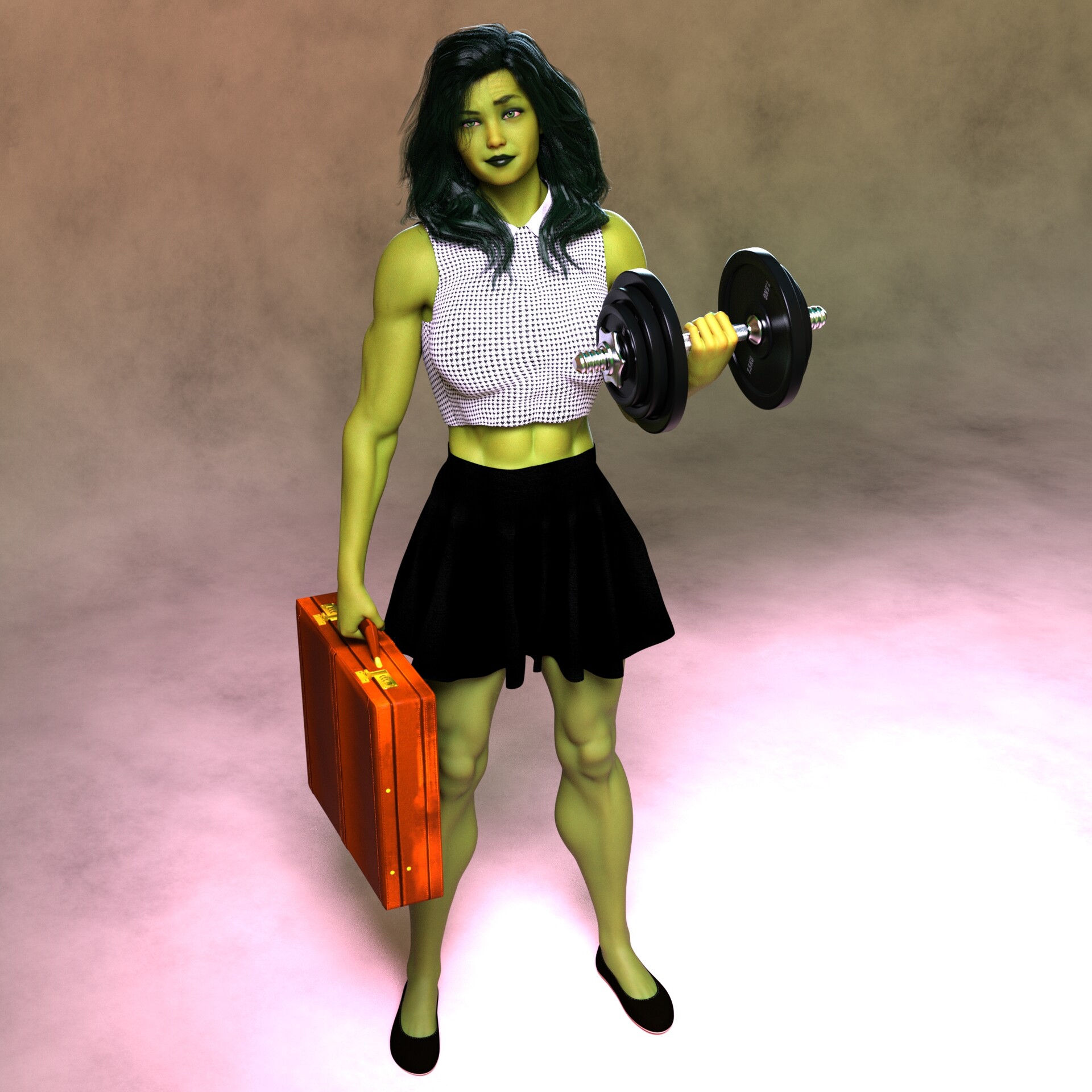 ArtStation - She Hulk Courtroom prep