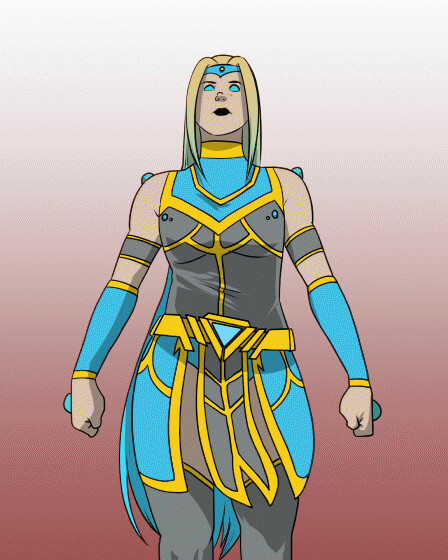 ArtStation - Rippaverse - Yaira and her outfits GIF