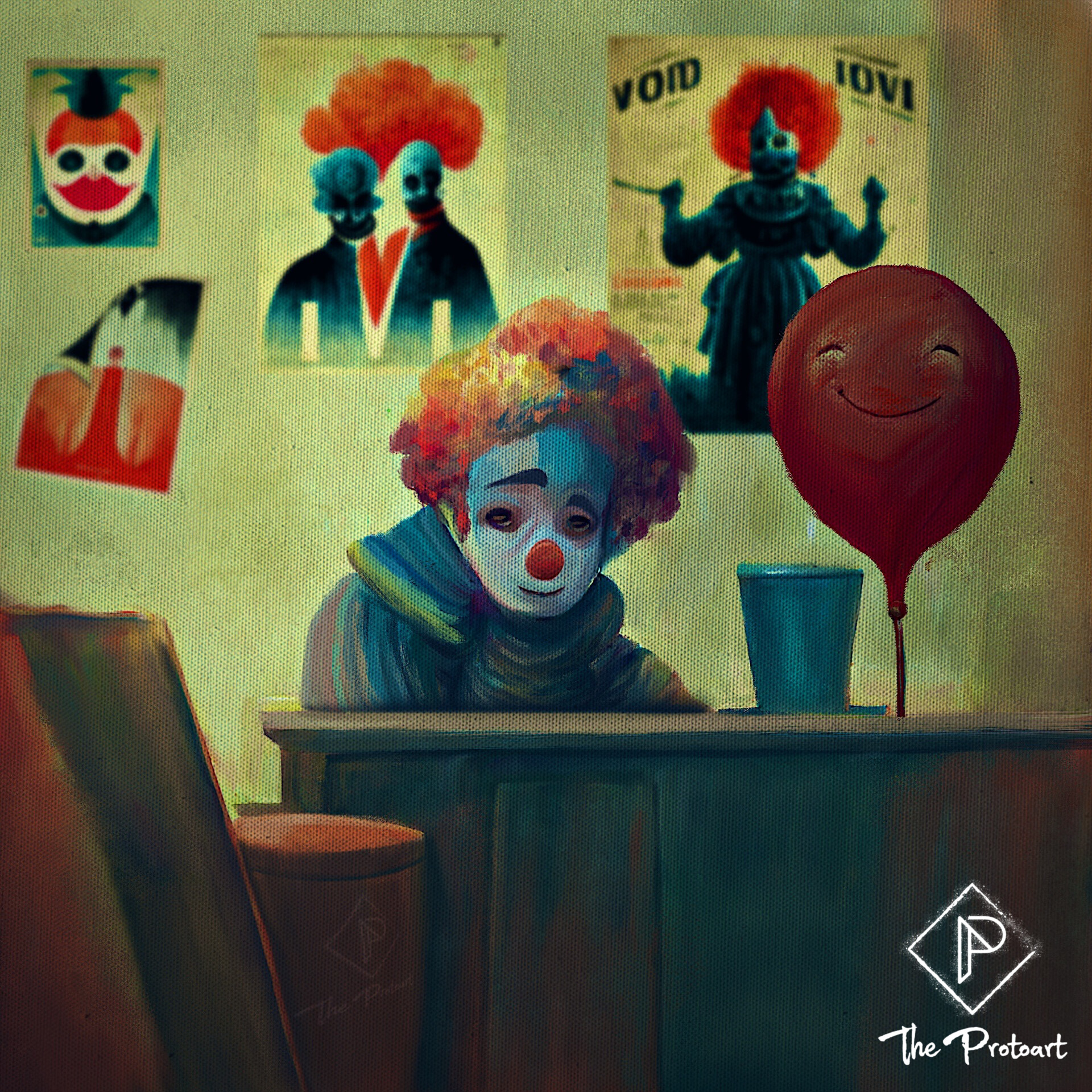 ArtStation - Sad clown