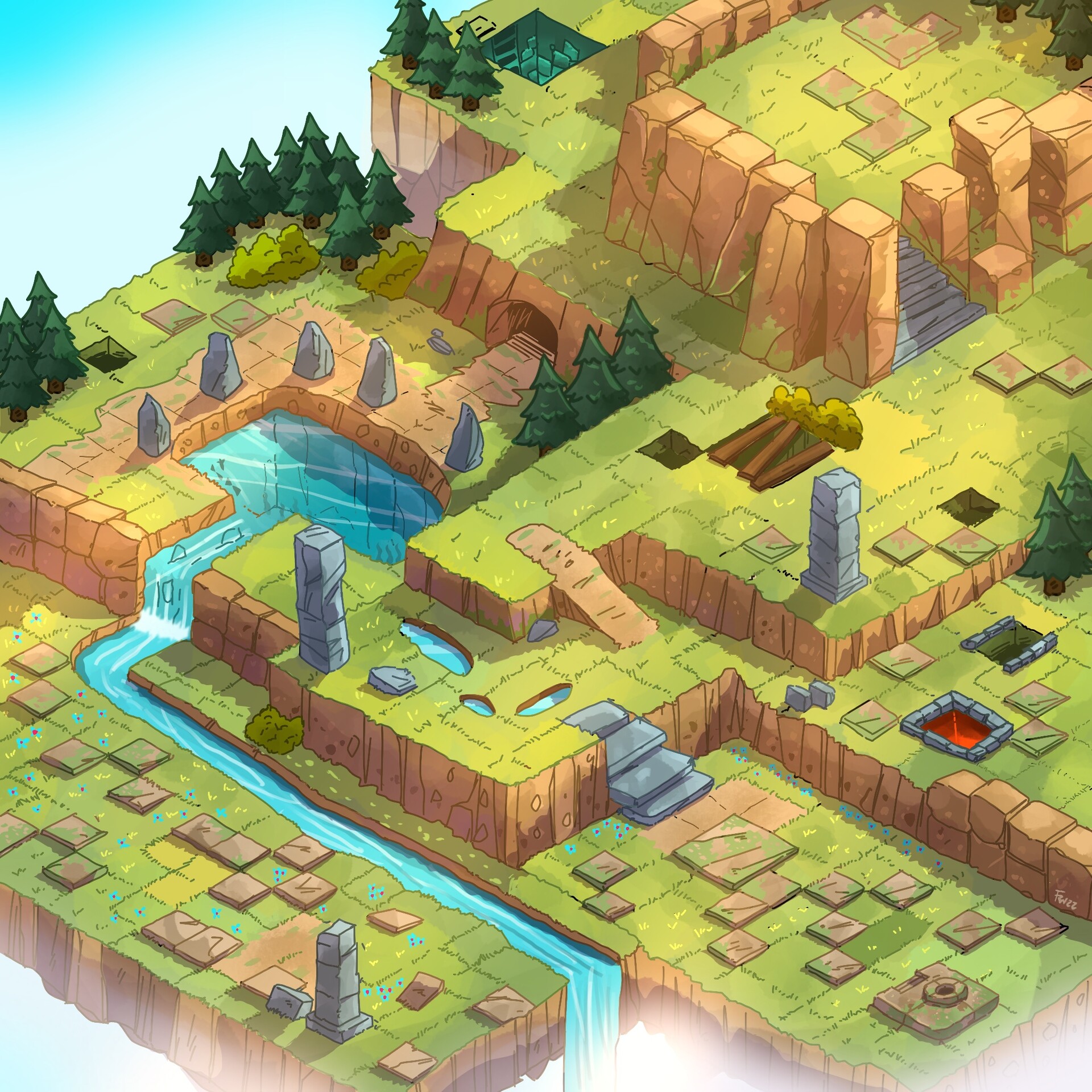 ArtStation - Isometric Backgrounds