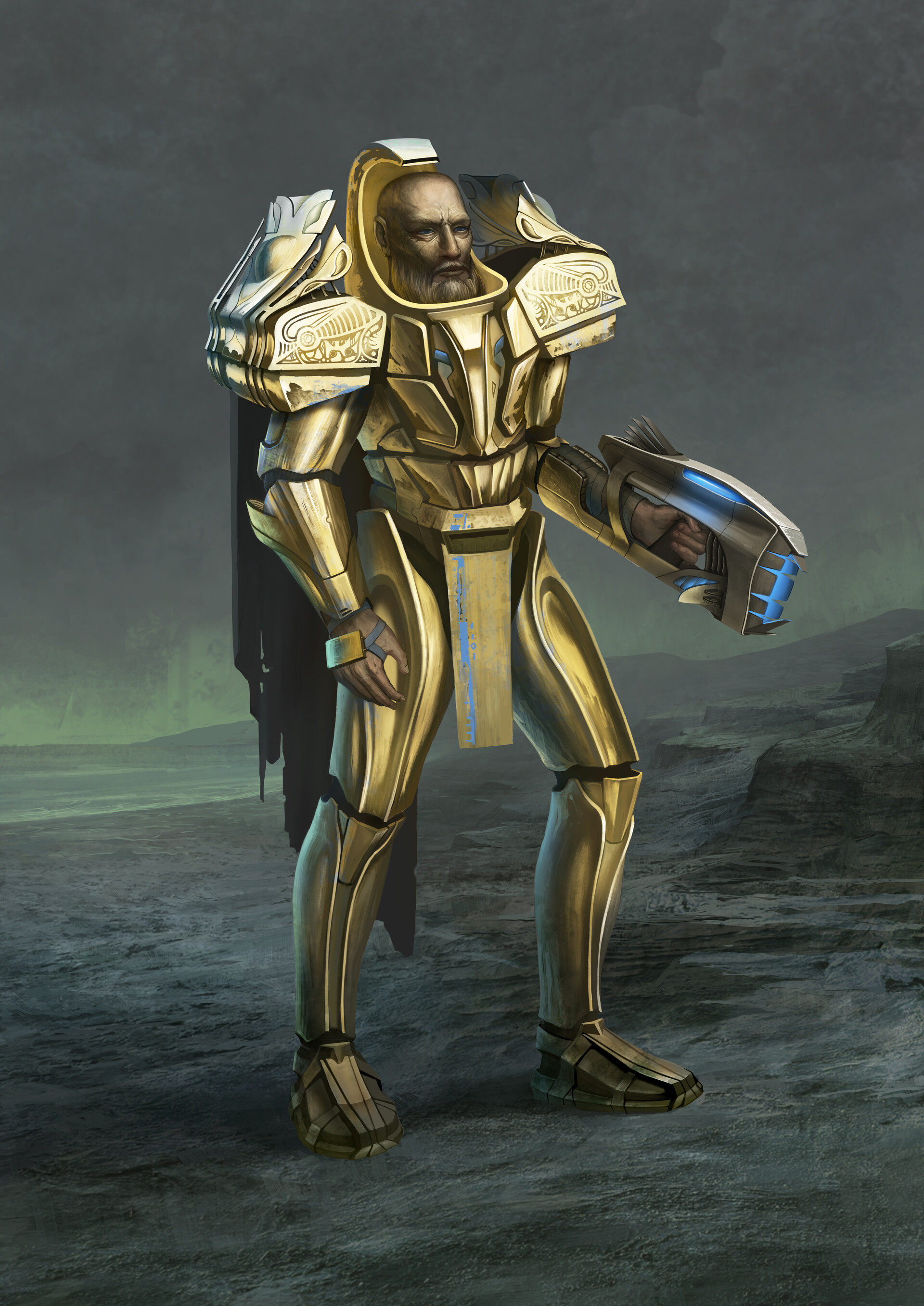 ArtStation - Golden warrior