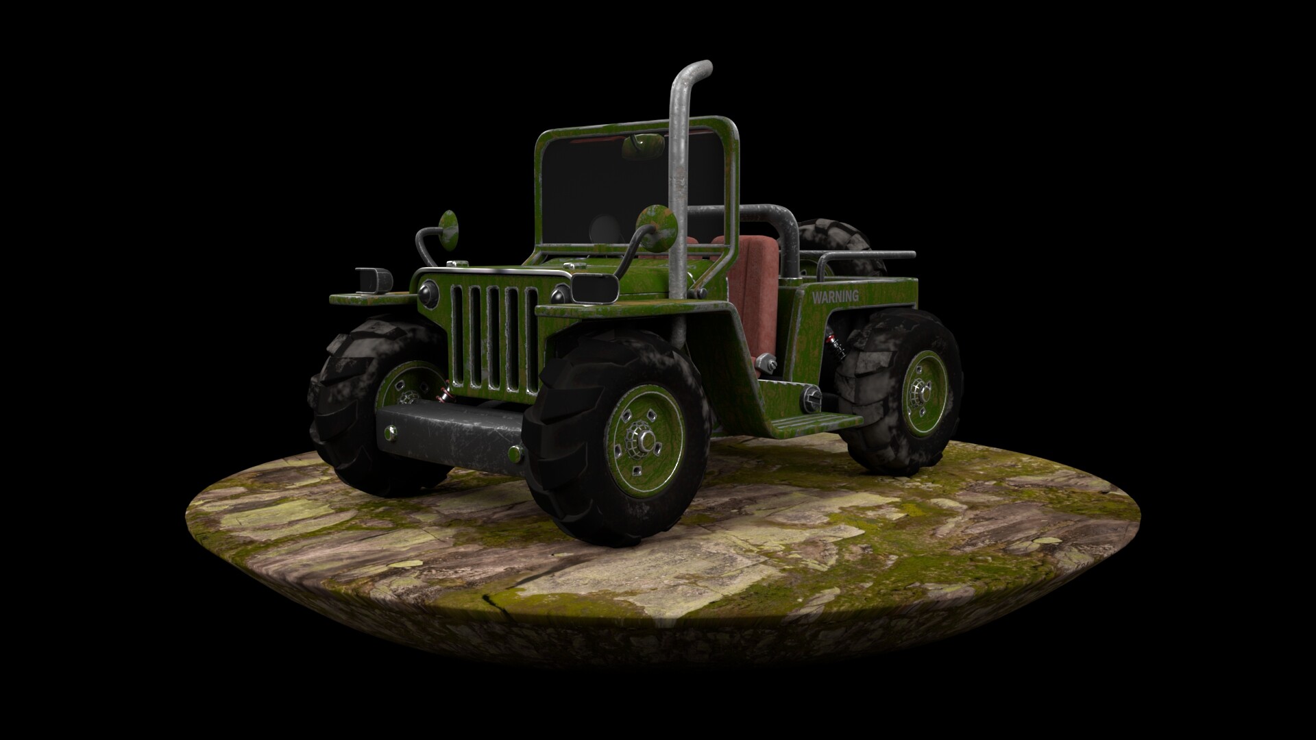ArtStation - Gaming Jeep 3D Model