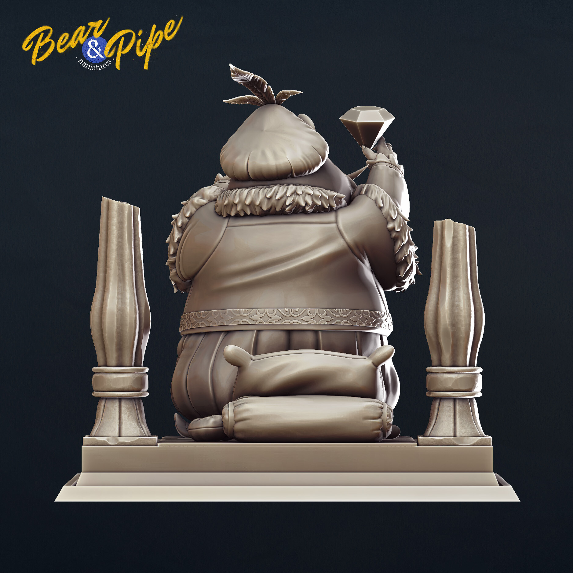 Bear & Pipe - Chappa Sculpt Model