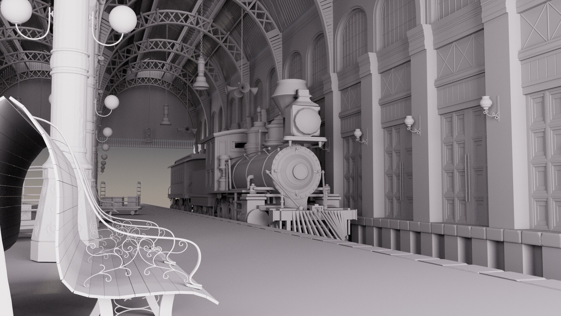 ArtStation - Old station modelling