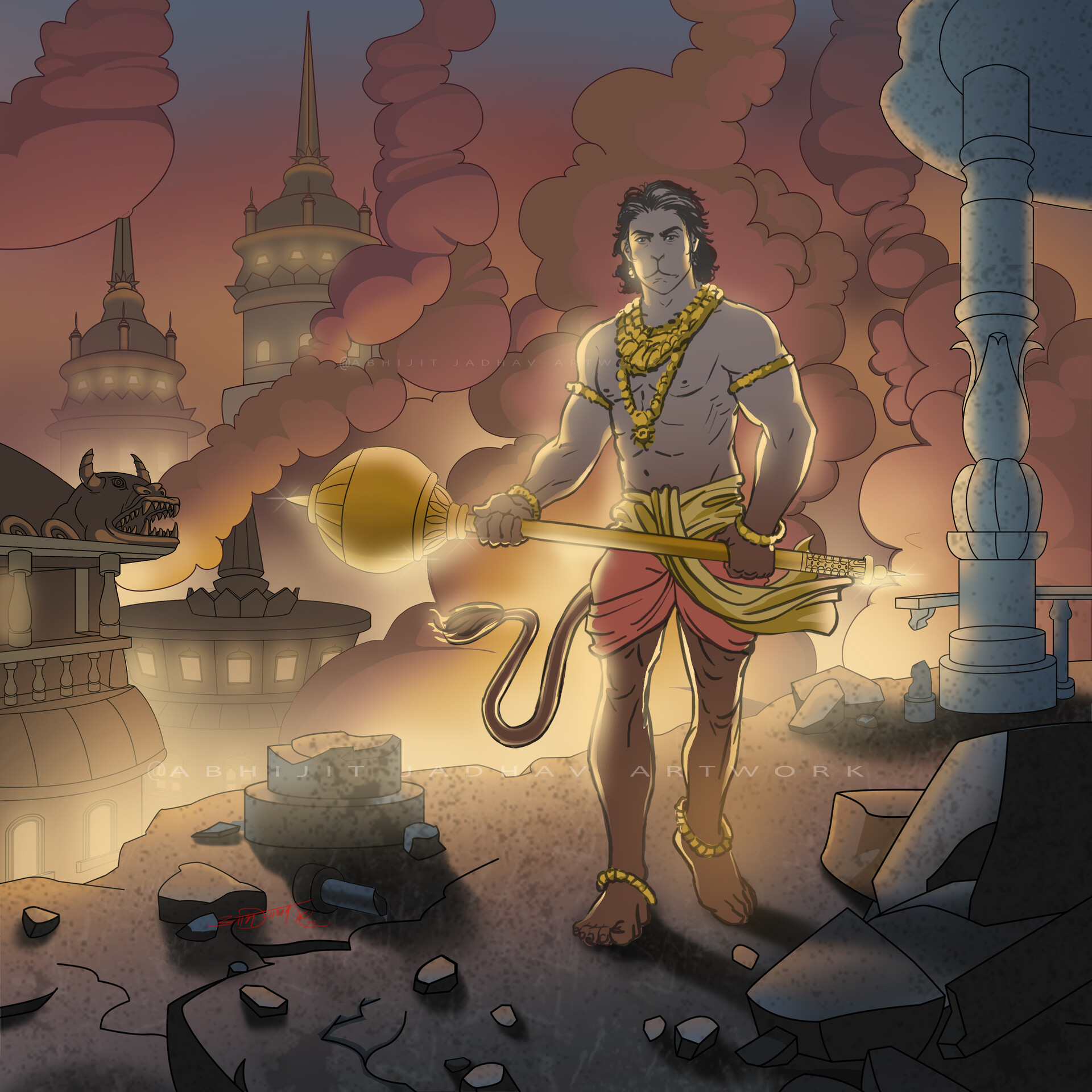 Lord Hanuman Animated Wallpapers